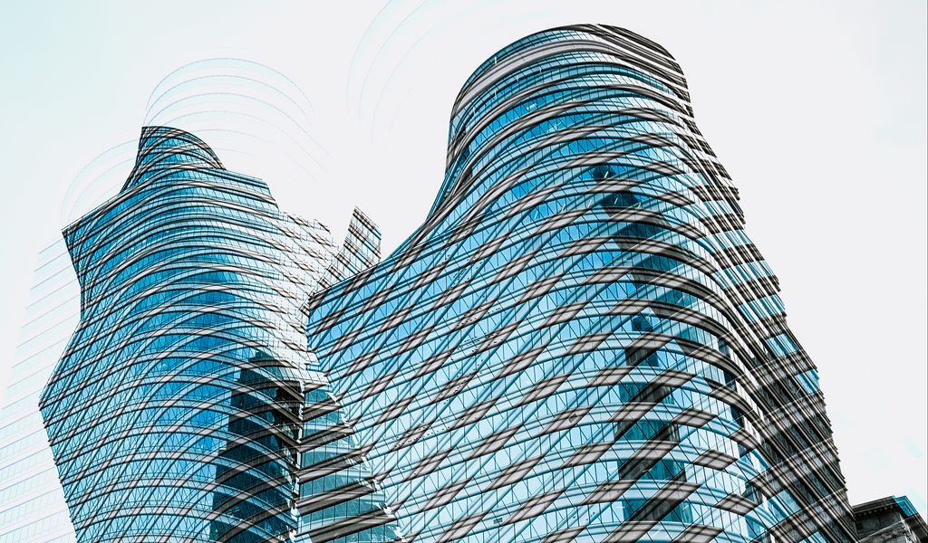 Download wallpaper 1024x600 architecture, building, glass, windows ...