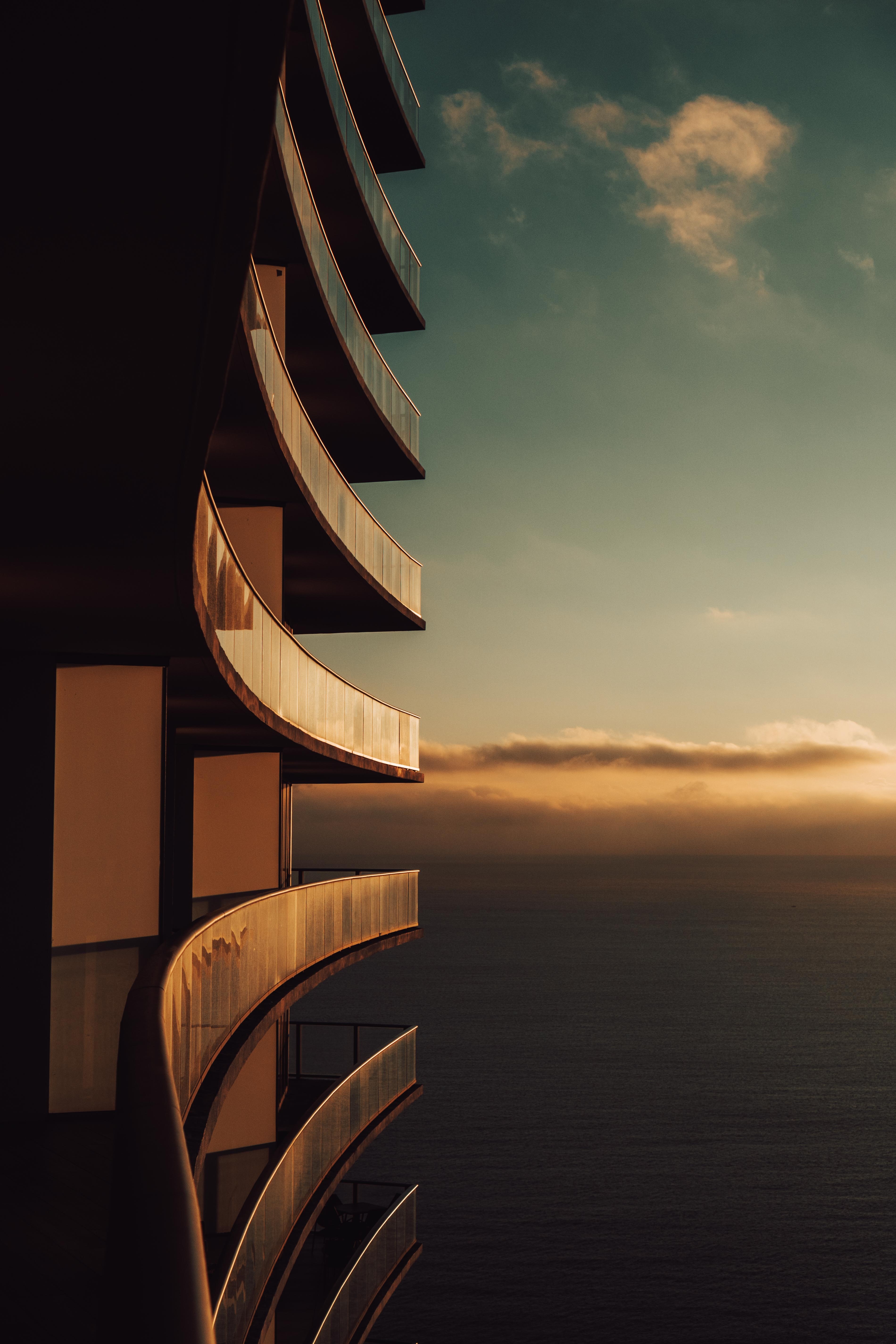 Download wallpaper 3800x5700 architecture, sunset, skyline, building hd ...