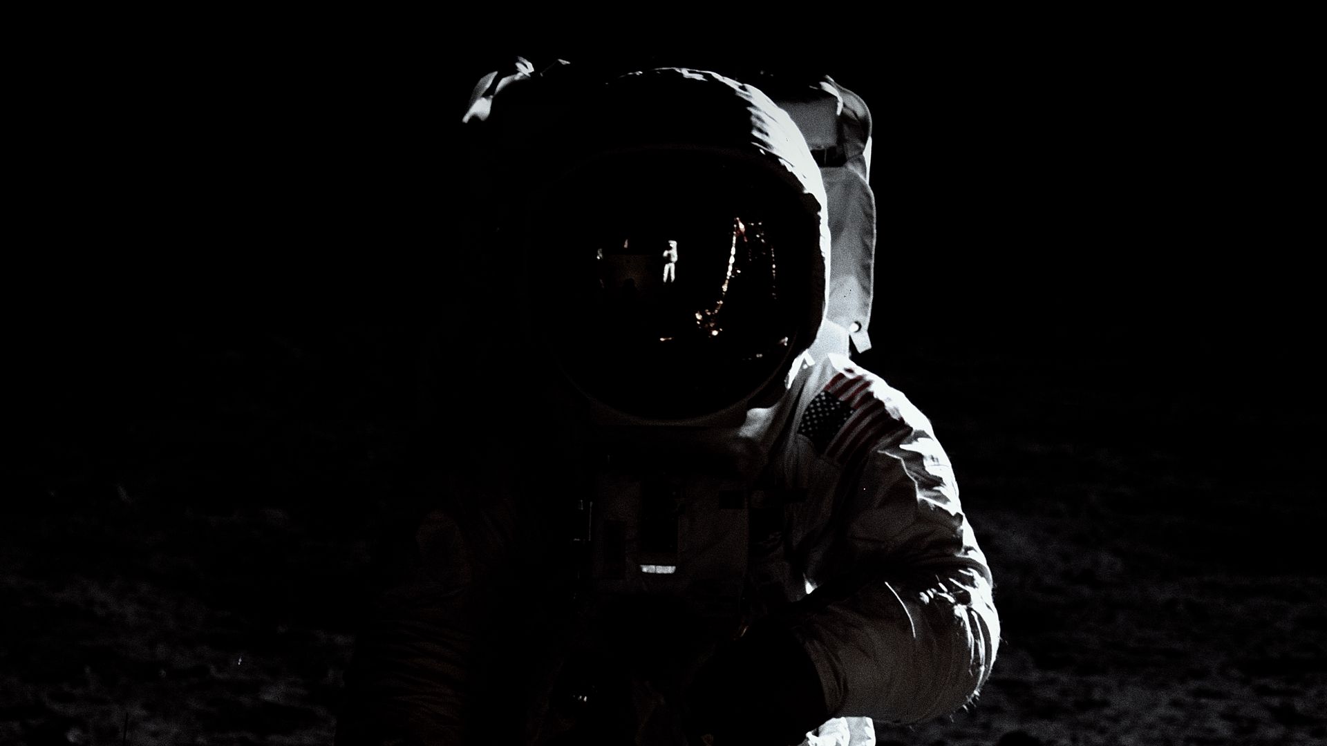 Download wallpaper 1920x1080 astronaut, spacesuit, dark, space full hd ...