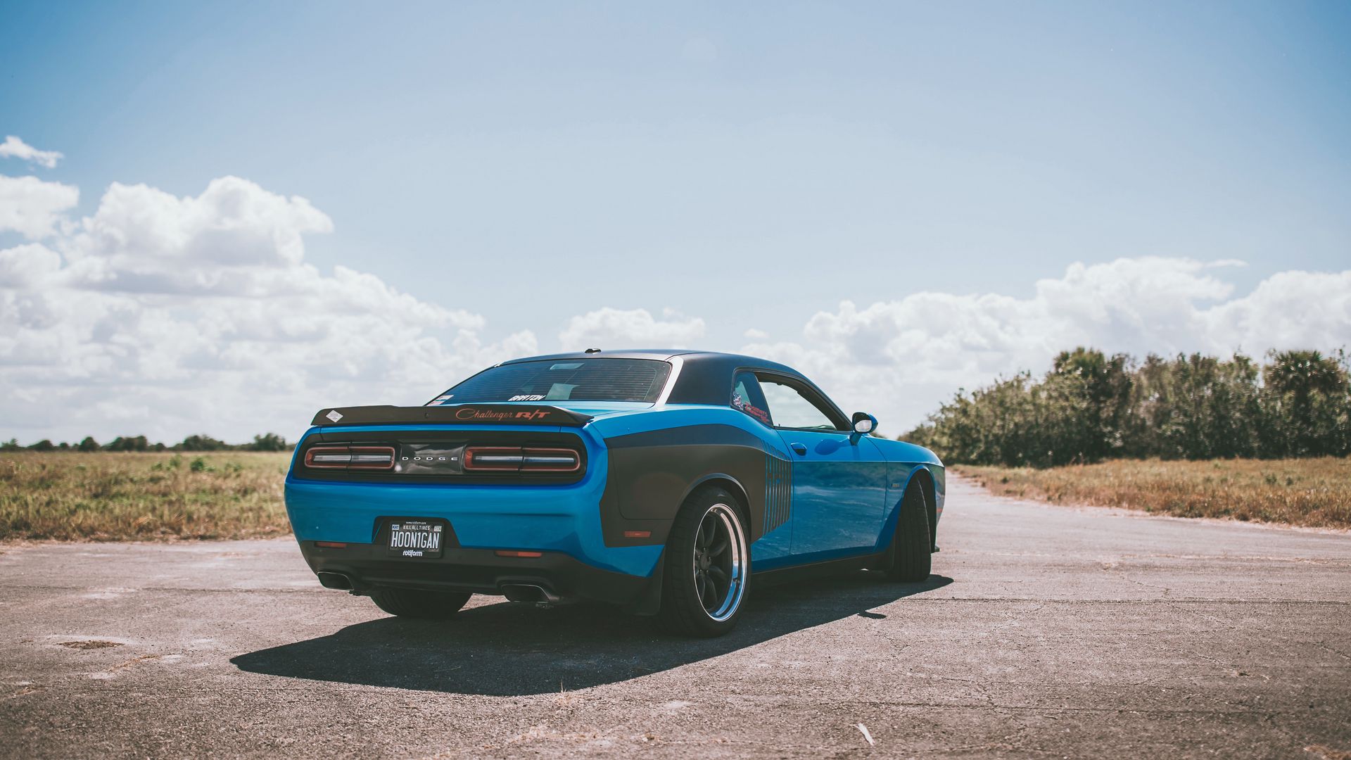 Download wallpaper 1920x1080 auto, rear view, sport car, blue full hd ...
