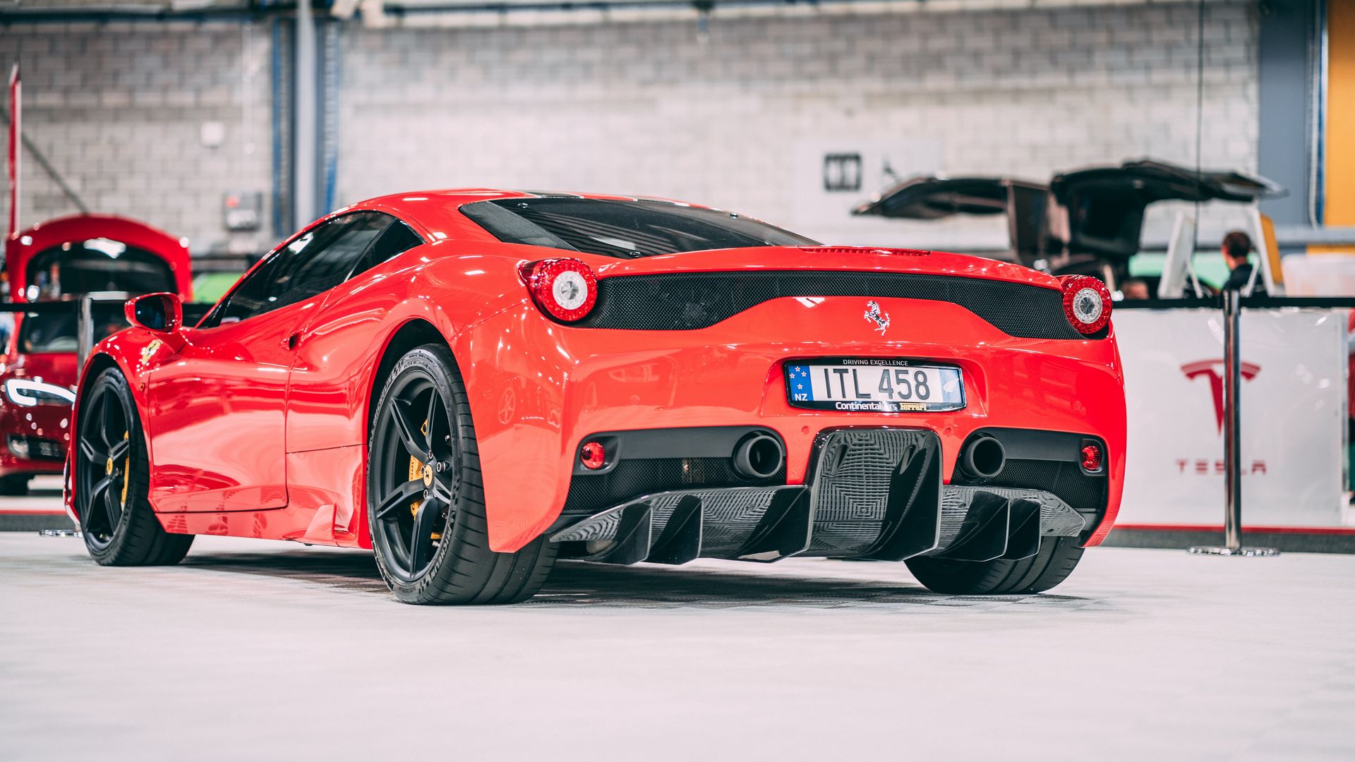 Download wallpaper 1920x1080 auto, side view, sports car, red full hd ...