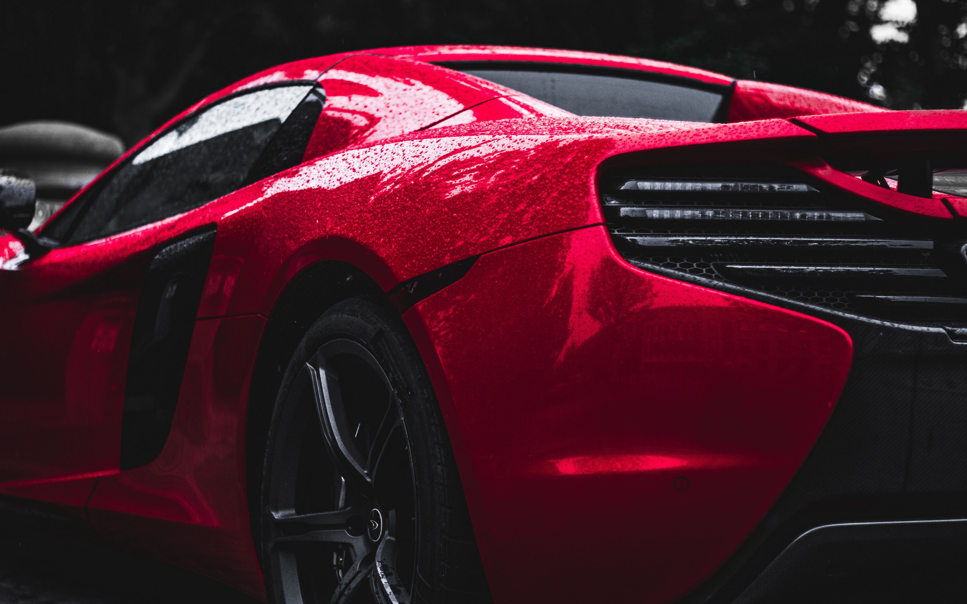 Download wallpaper 3840x2400 auto, sports car, side view, wheel, drops ...