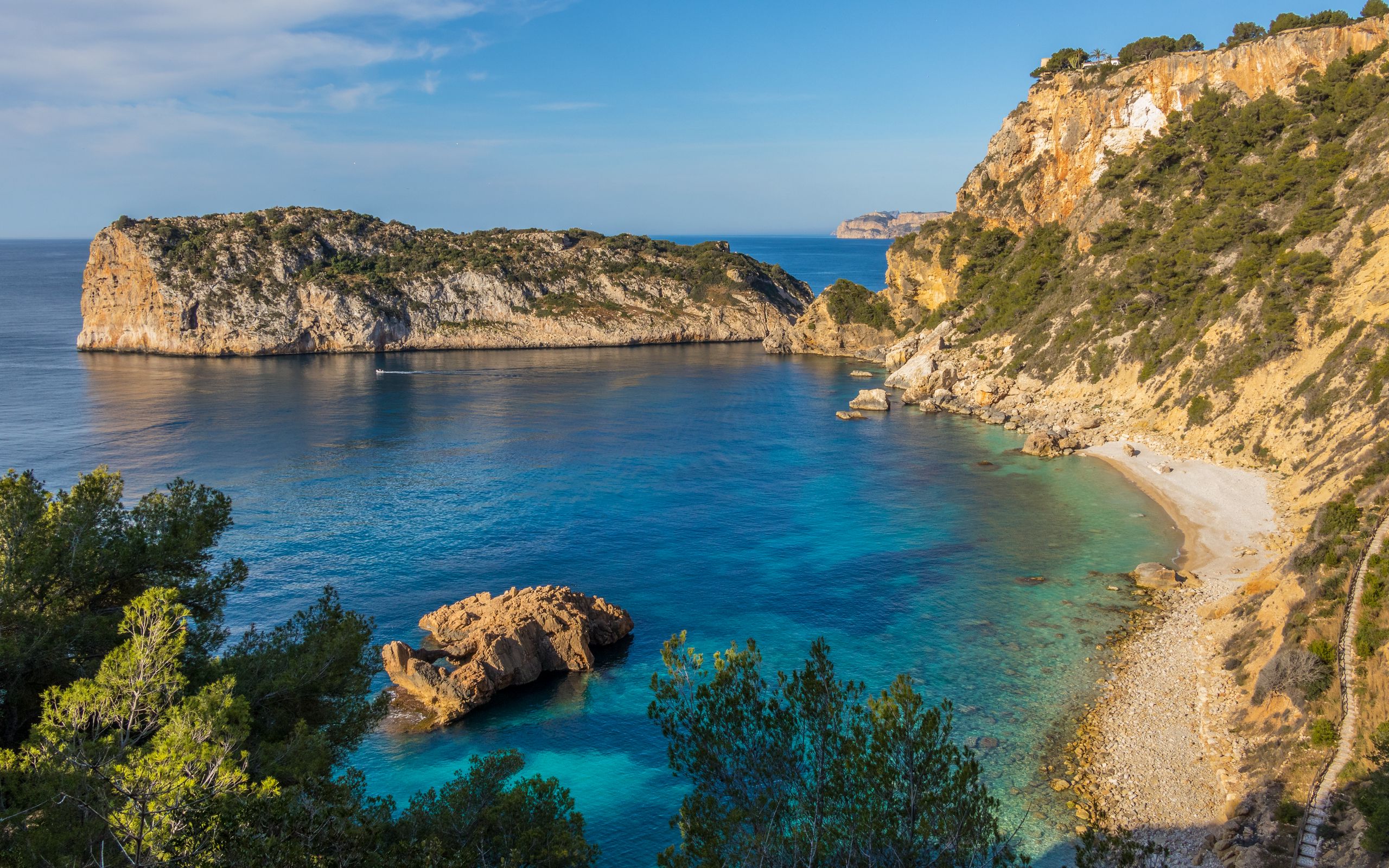 Download wallpaper 2560x1600 bay, sea, rock, landscape widescreen 16:10 ...