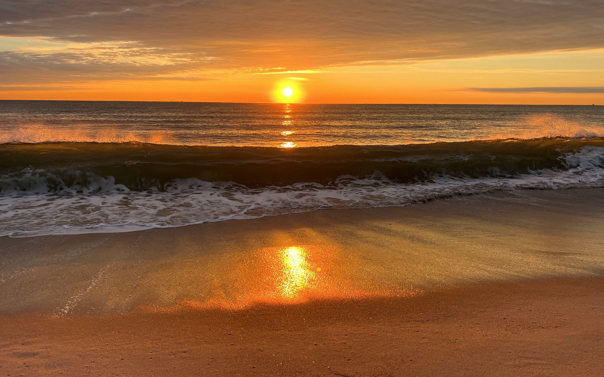 Download wallpaper 1920x1200 beach, sea, sunrise widescreen 16:10 hd ...