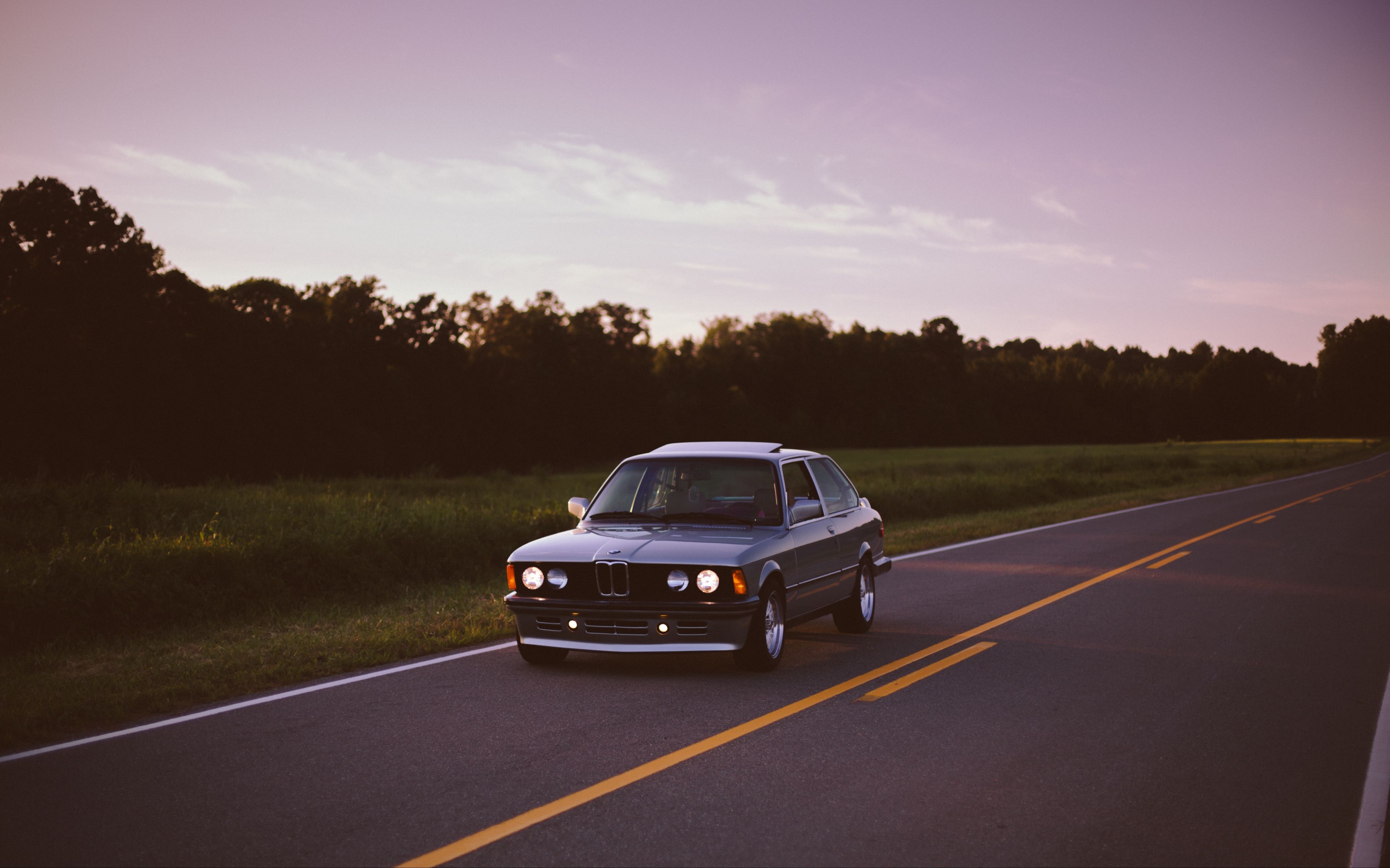 Download wallpaper 3840x2400 bmw, road, movement, evening 4k ultra hd ...
