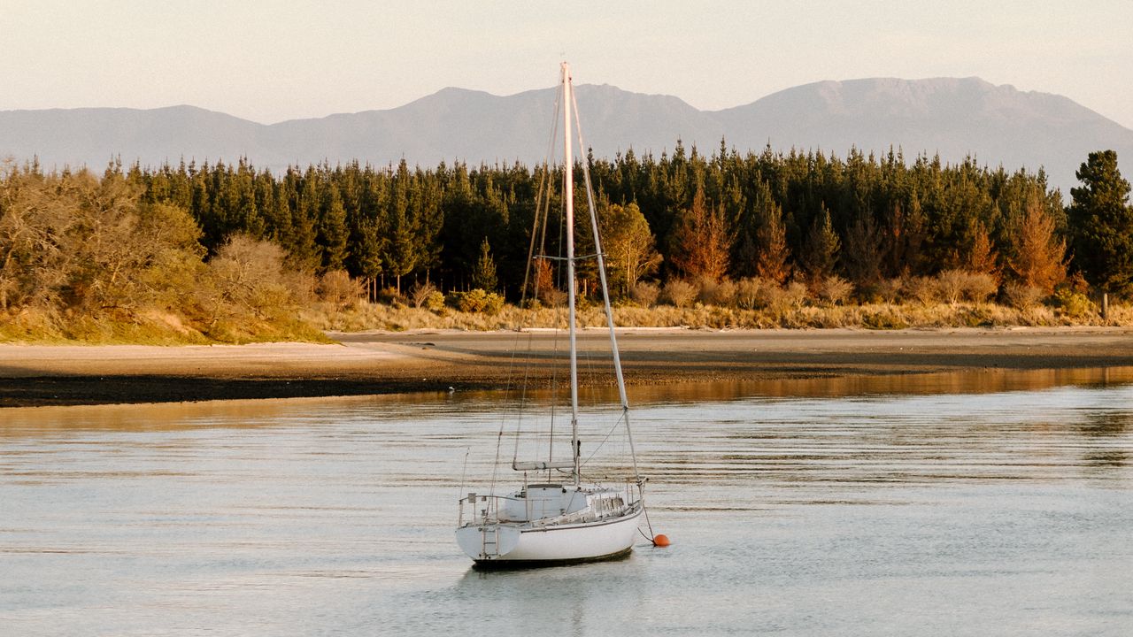Wallpaper boat, river, water, landscape, nature hd, picture, image