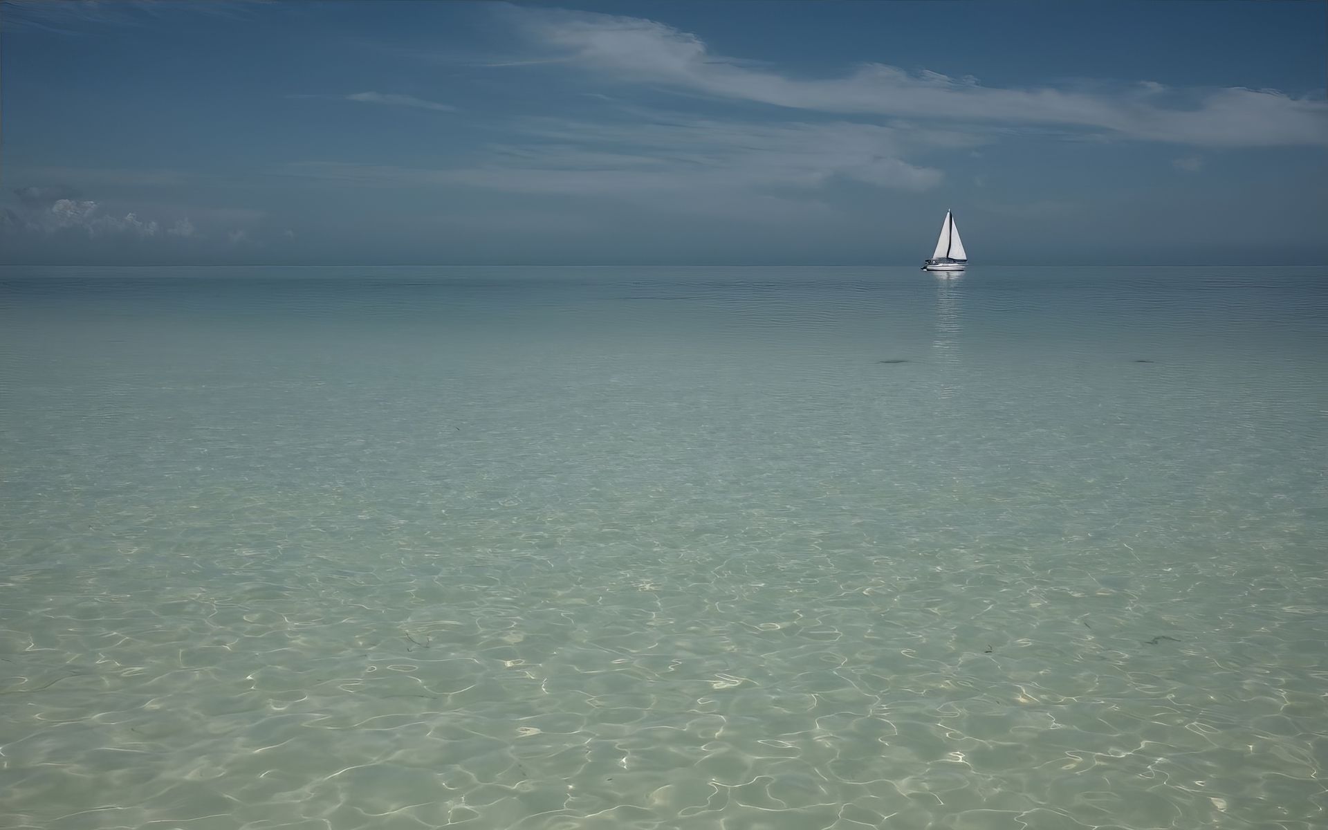 Download wallpaper 1920x1200 boat, sail, sea, ocean, glare widescreen ...