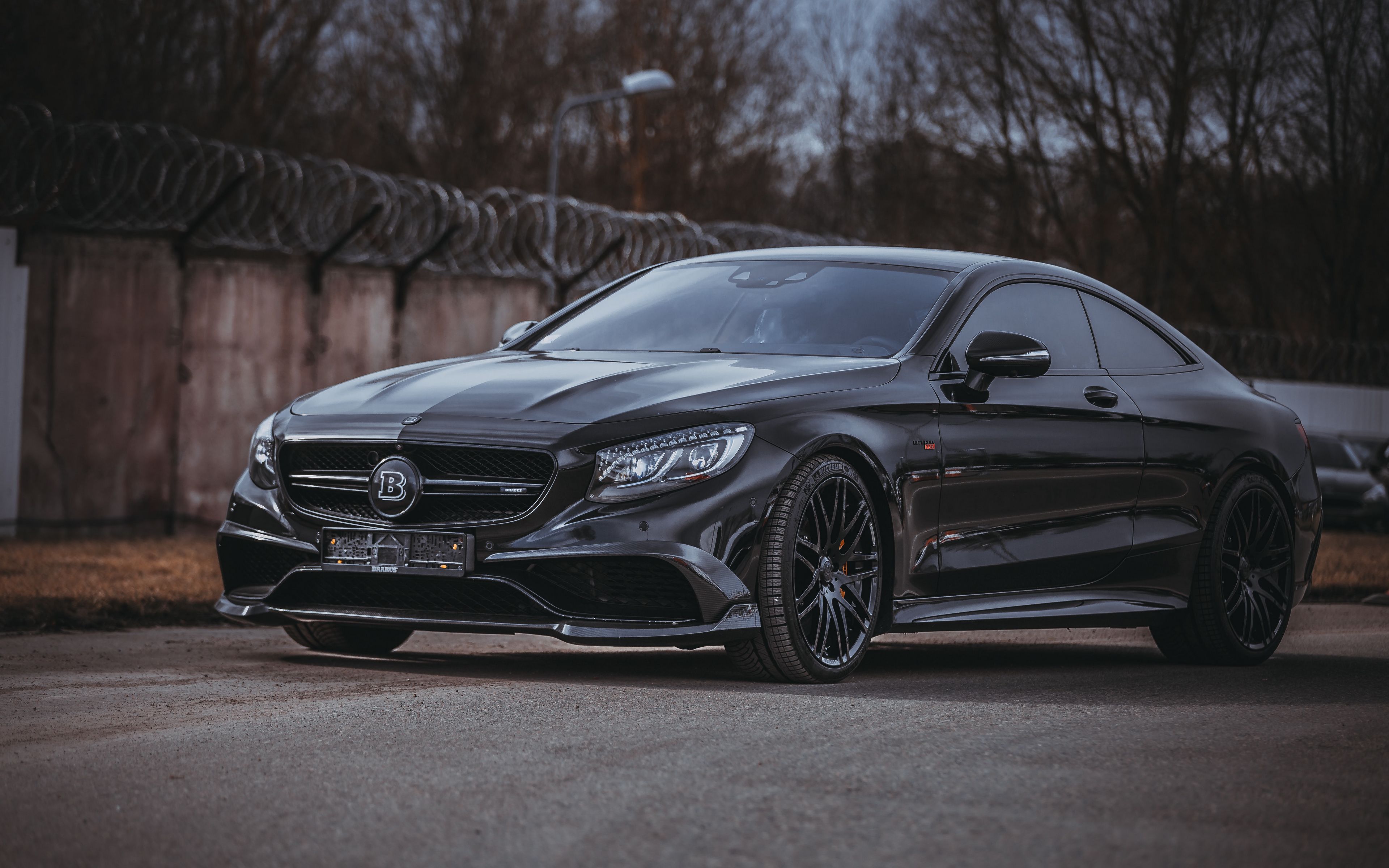 Download wallpaper 3840x2400 brabus s-class, brabus, auto, black 4k ...