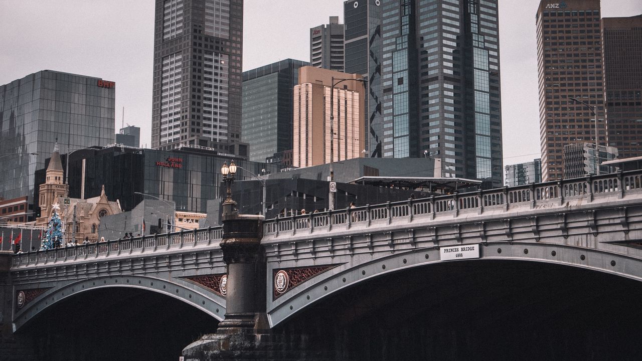 Wallpaper bridge, buildings, architecture, city hd, picture, image