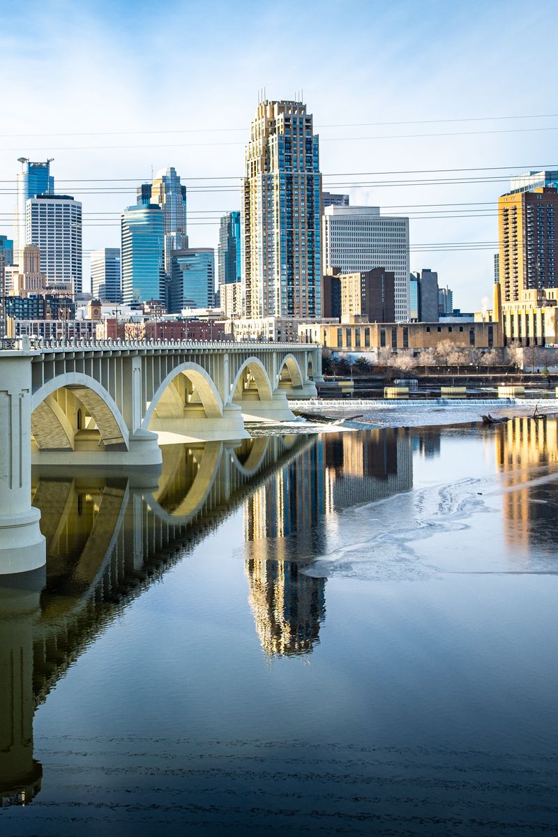 Download wallpaper 800x1200 bridge, river, buildings, city ...