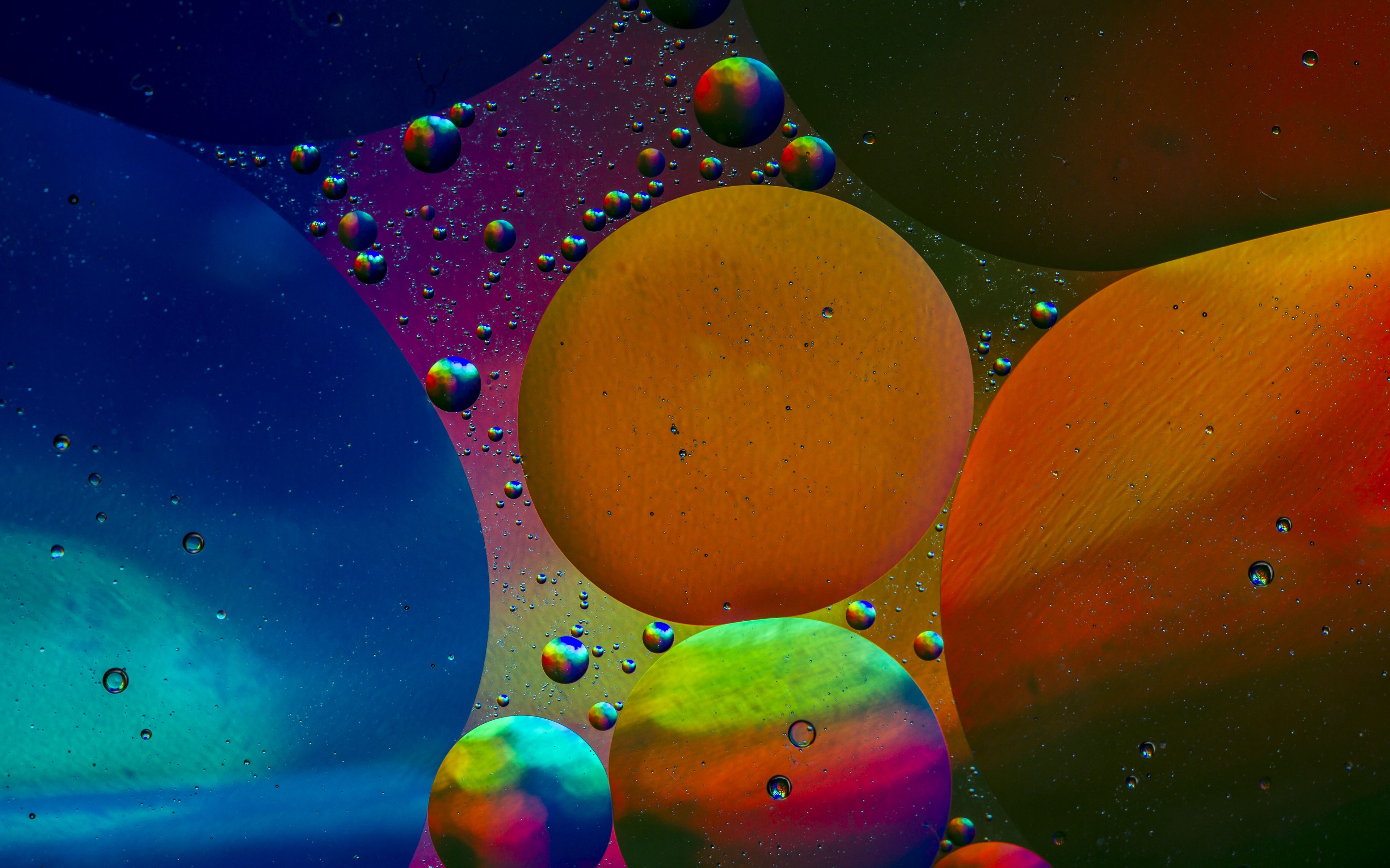 Download wallpaper 3840x2400 bubbles, colorful, abstraction, water 4k ...