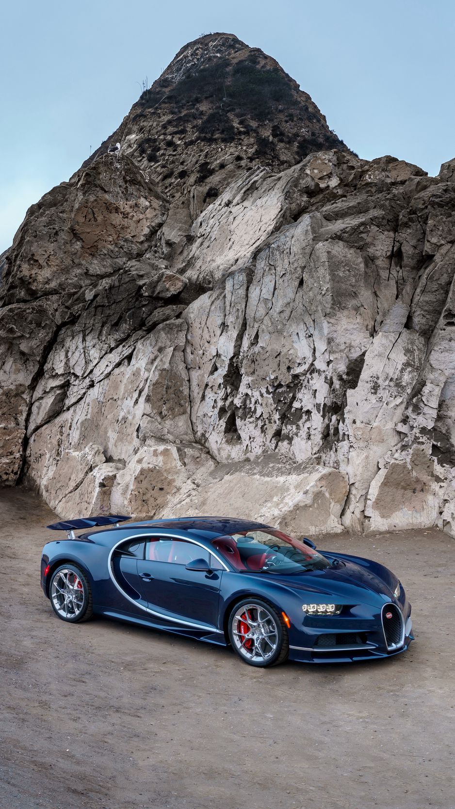 Download wallpaper 938x1668 bugatti, chiron, blue, side view iphone 8/7 ...