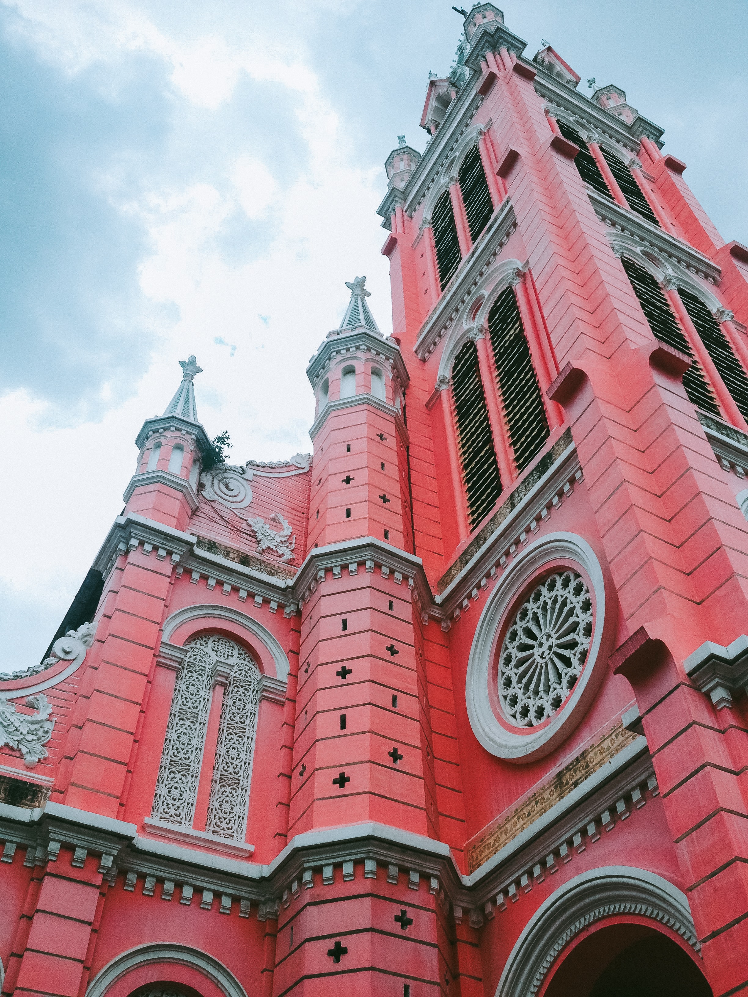 Download wallpaper 2448x3264 building, architecture, facade, pink hd ...