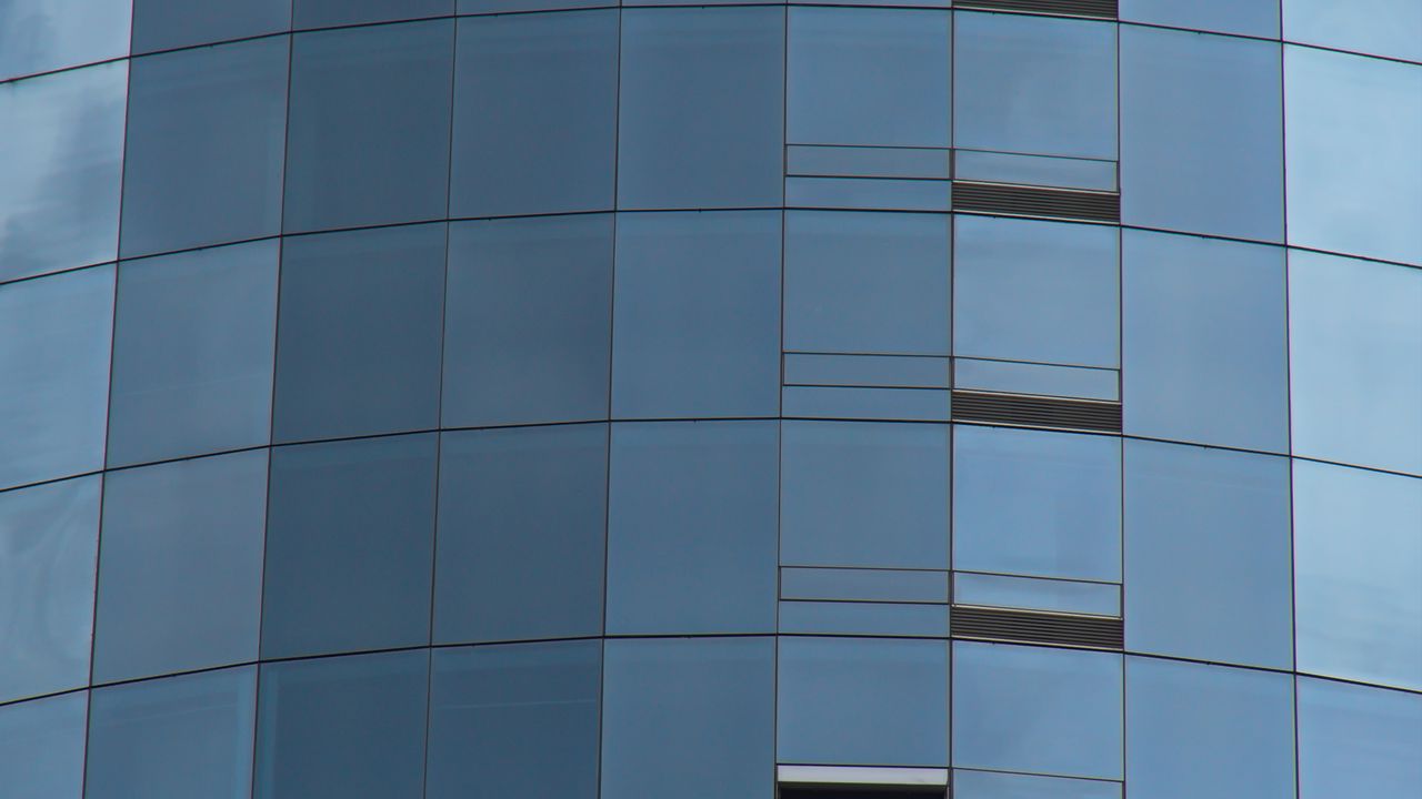 Wallpaper building, architecture, glass, gray hd, picture, image