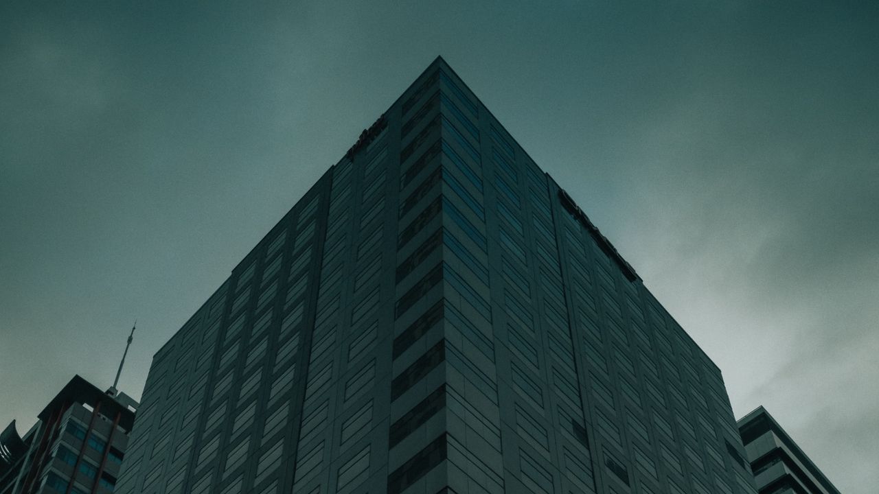 Wallpaper building, architecture, gray, dark hd, picture, image