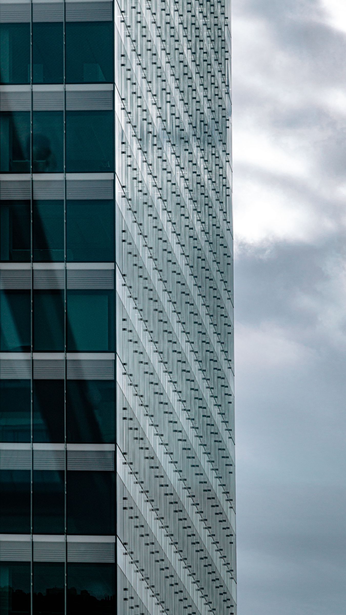 Download wallpaper 1350x2400 building, facade, architecture, glass, sky ...