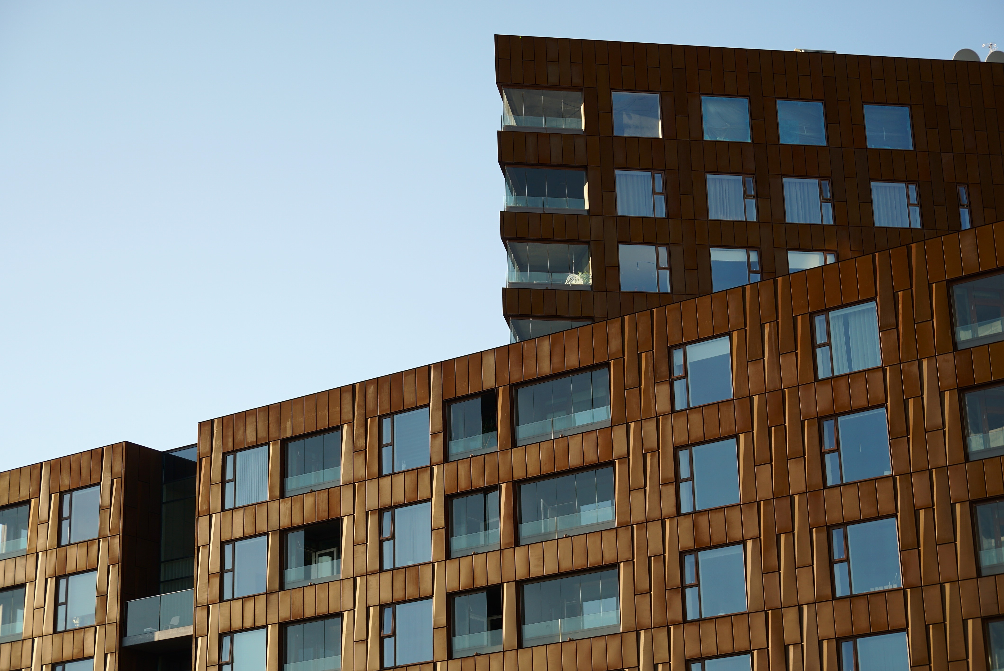 Download wallpaper 4240x2832 building, facade, bricks, windows ...