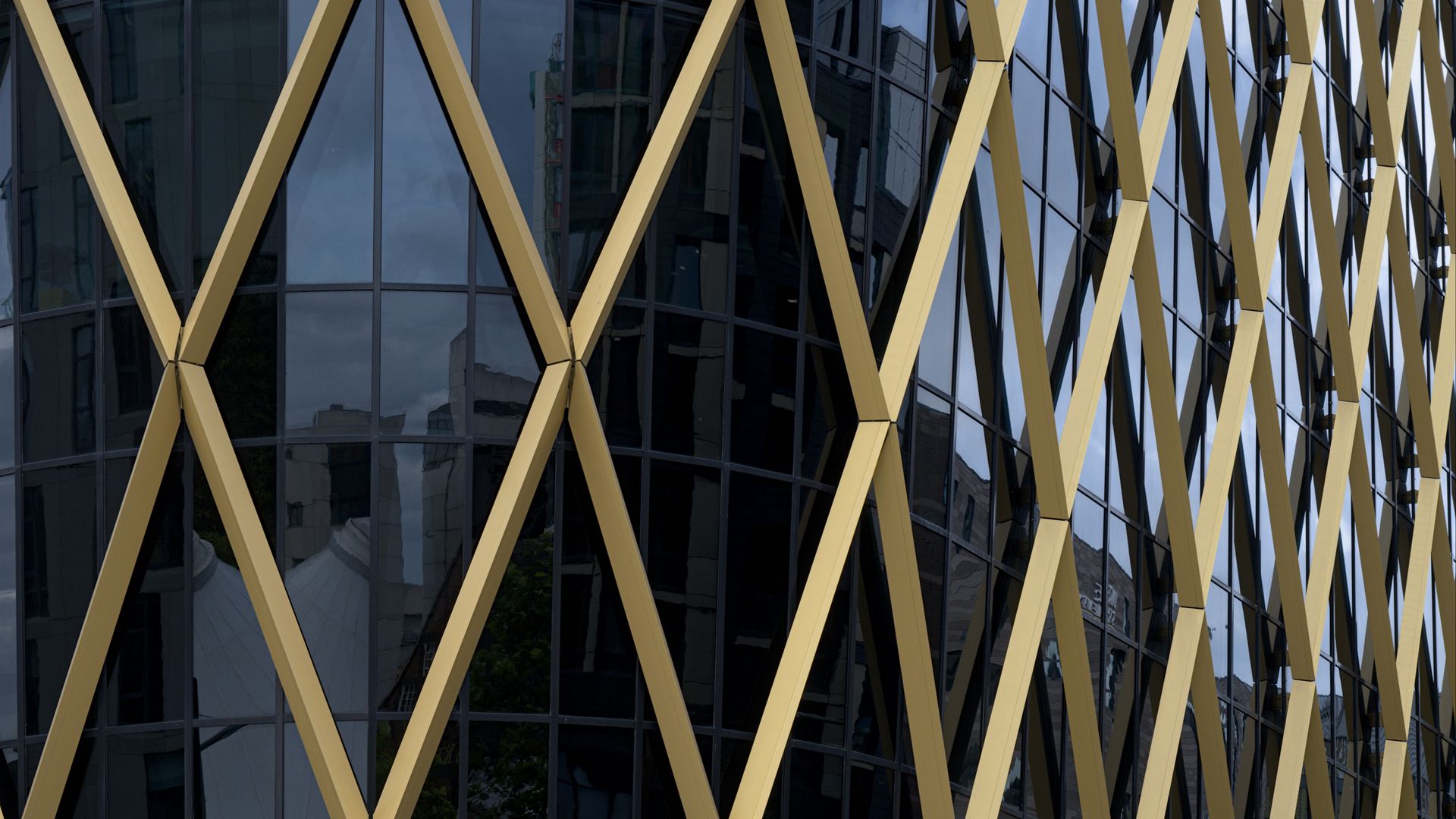 Download wallpaper 1920x1080 building, facade, diamonds, architecture ...