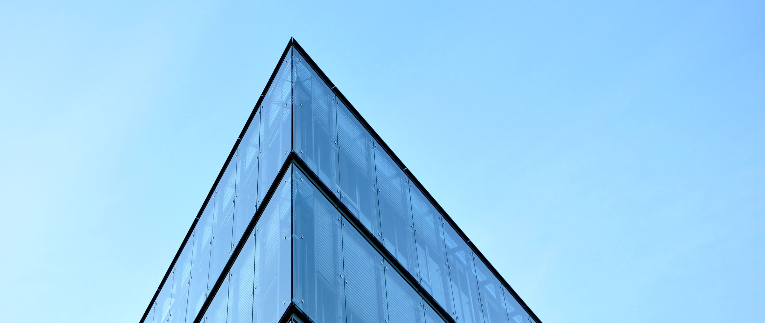Download wallpaper 2560x1080 building, facade, edges, lines, sky dual ...