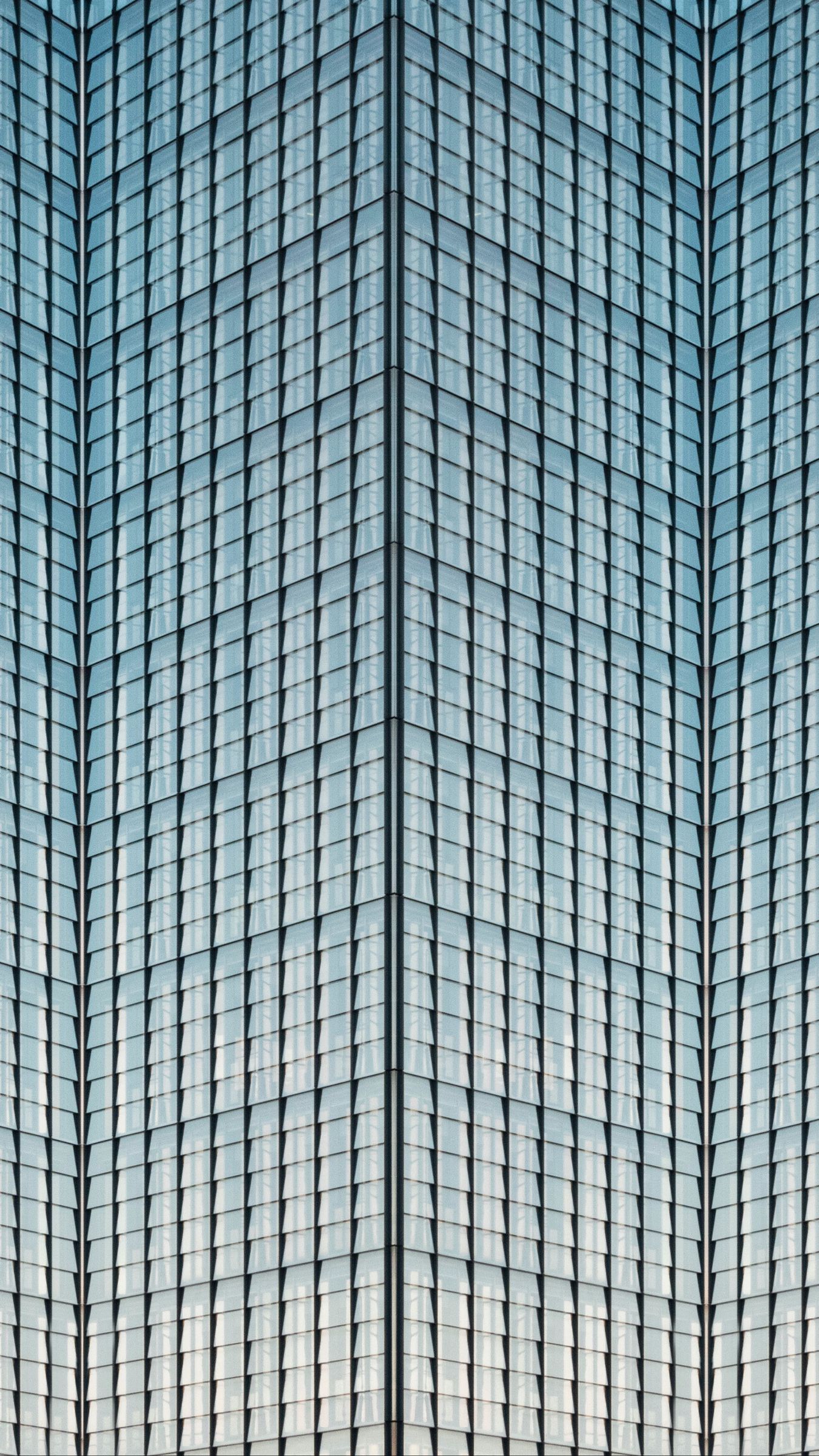Download wallpaper 1350x2400 building, facade, glass, glassy iphone 8 ...