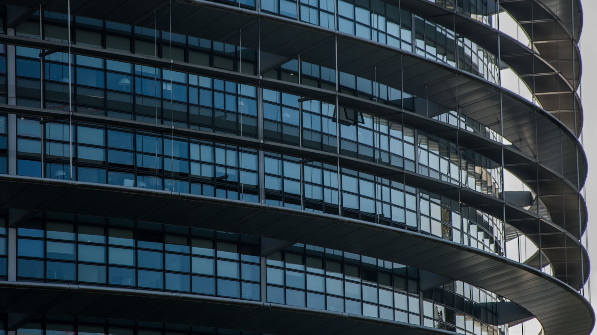 Download wallpaper 1920x1080 building, facade, rings, architecture full ...