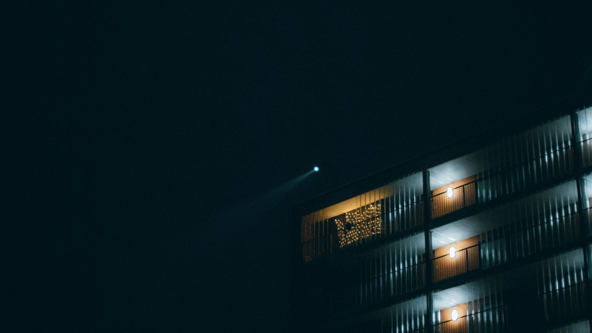 Download wallpaper 1920x1080 building, night, backlight, dark full hd ...