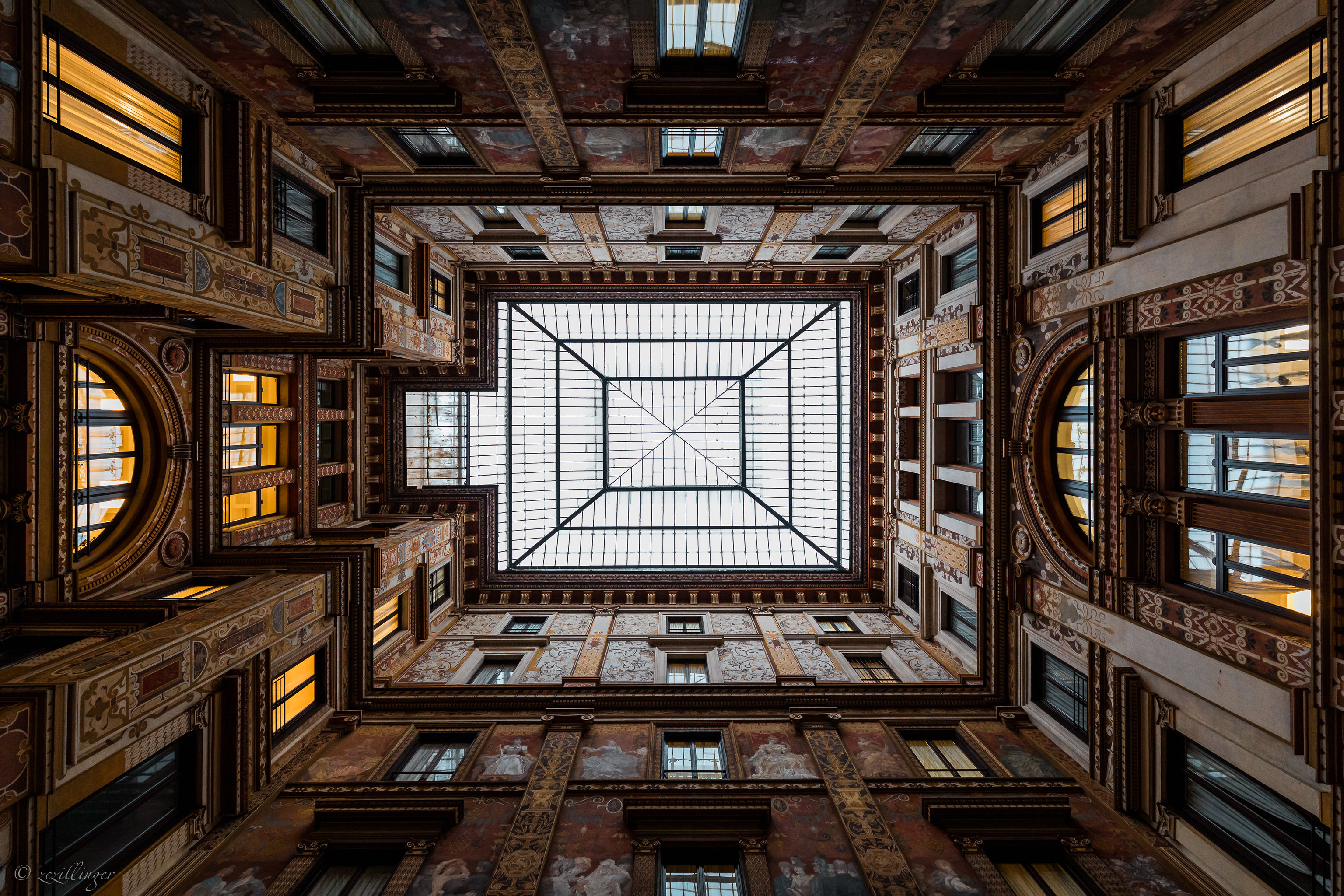 Download wallpaper 3072x2048 building, roof, architecture, bottom view ...