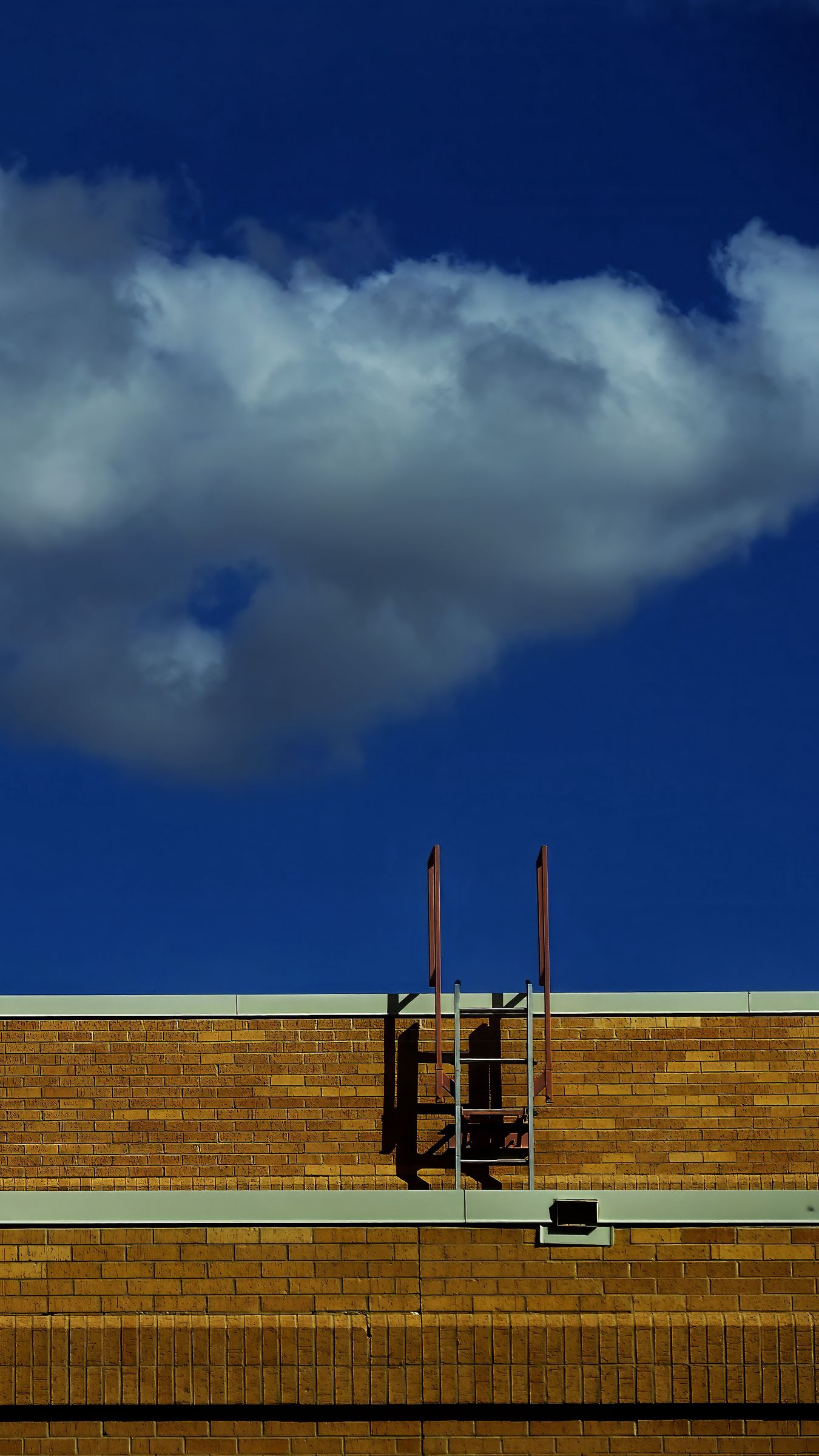 Download wallpaper 1350x2400 building, roof, stairs, sky iphone 8+/7 ...