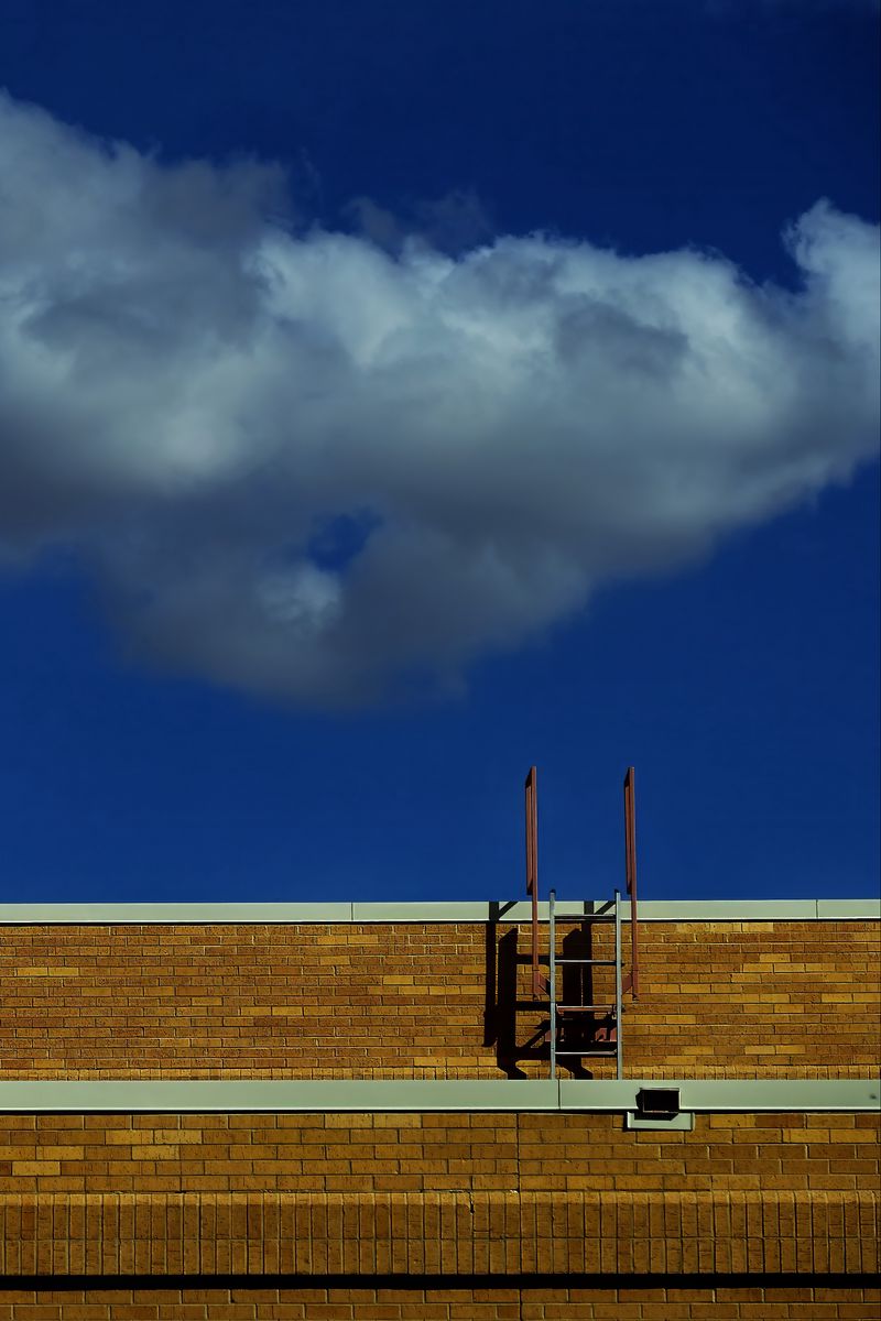Download wallpaper 800x1200 building, roof, stairs, sky iphone 4s/4 for ...