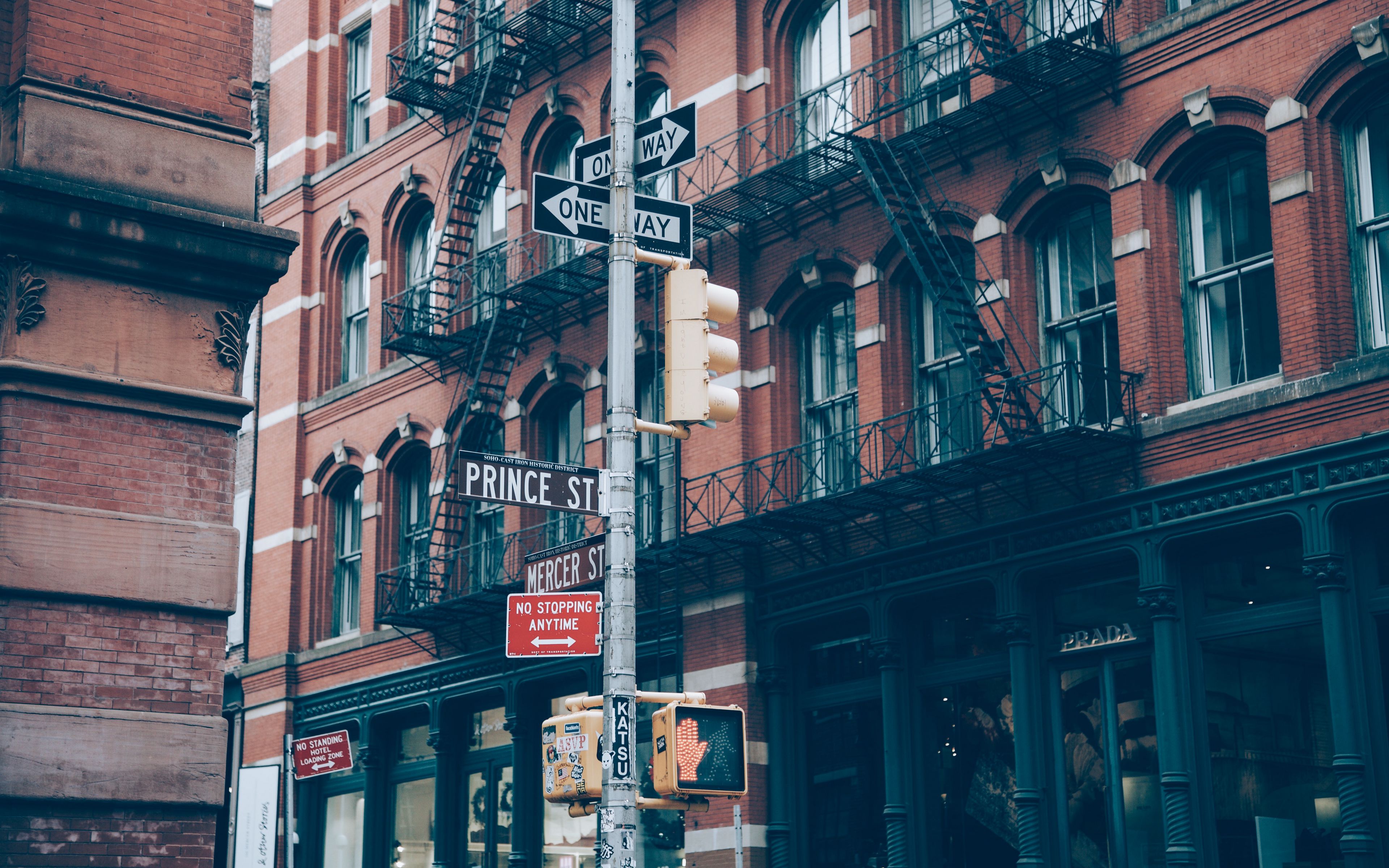 Download wallpaper 3840x2400 building, street, signs 4k ultra hd 16:10 ...