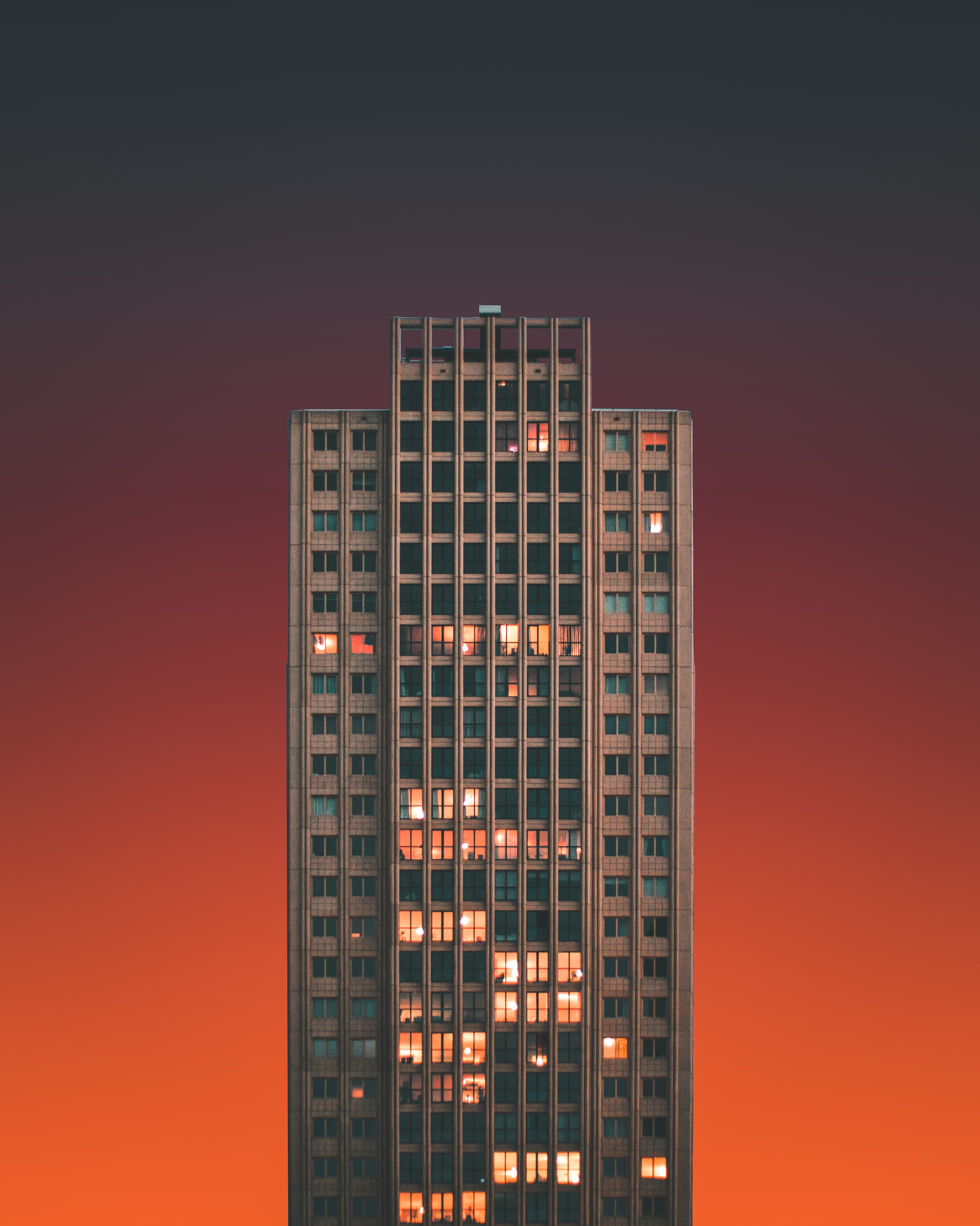 Download wallpaper 4008x5013 building, tower, skyscraper, minimalism ...