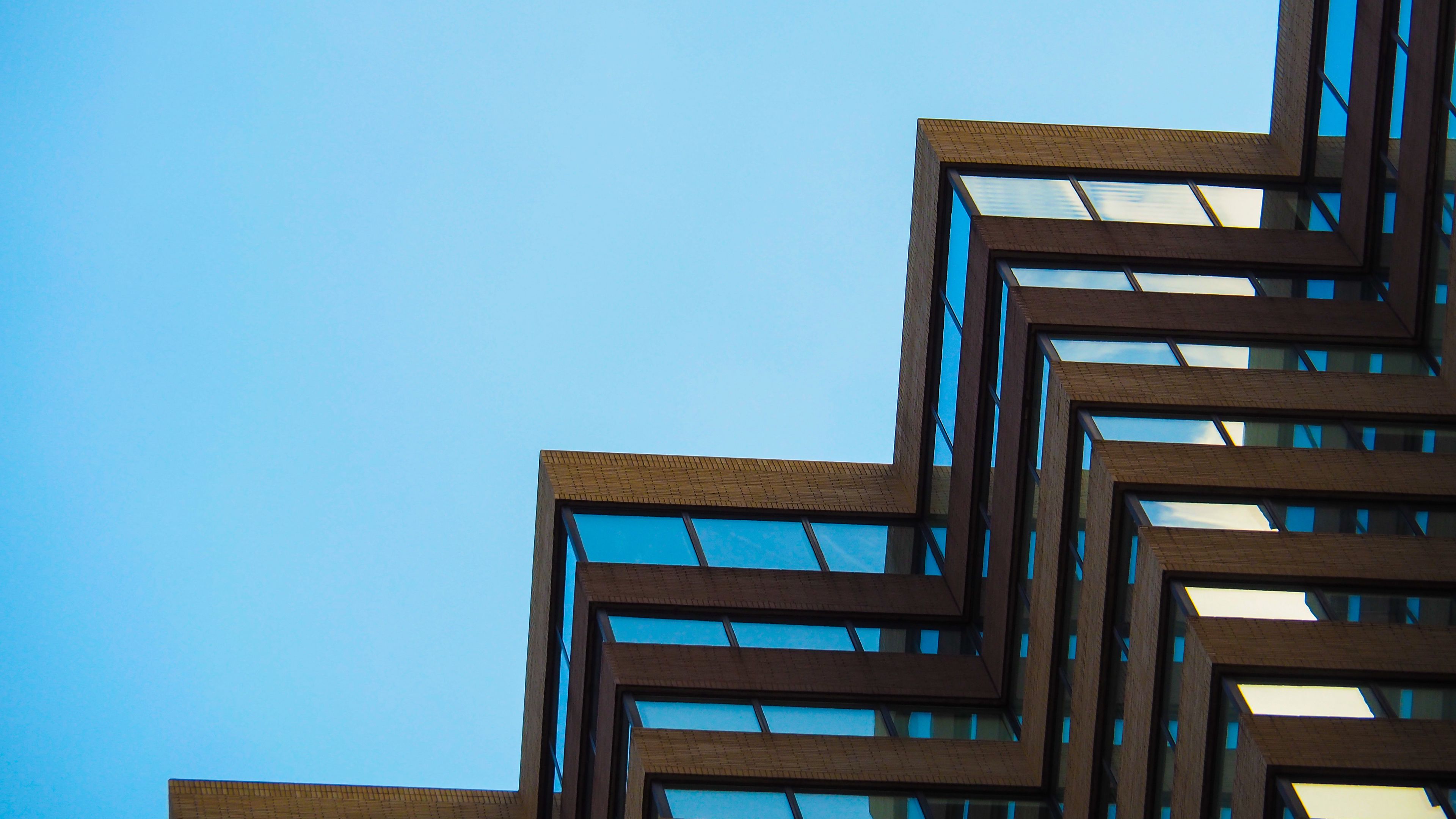 Download wallpaper 3840x2160 building, windows, facade, sky 4k uhd 16:9 ...