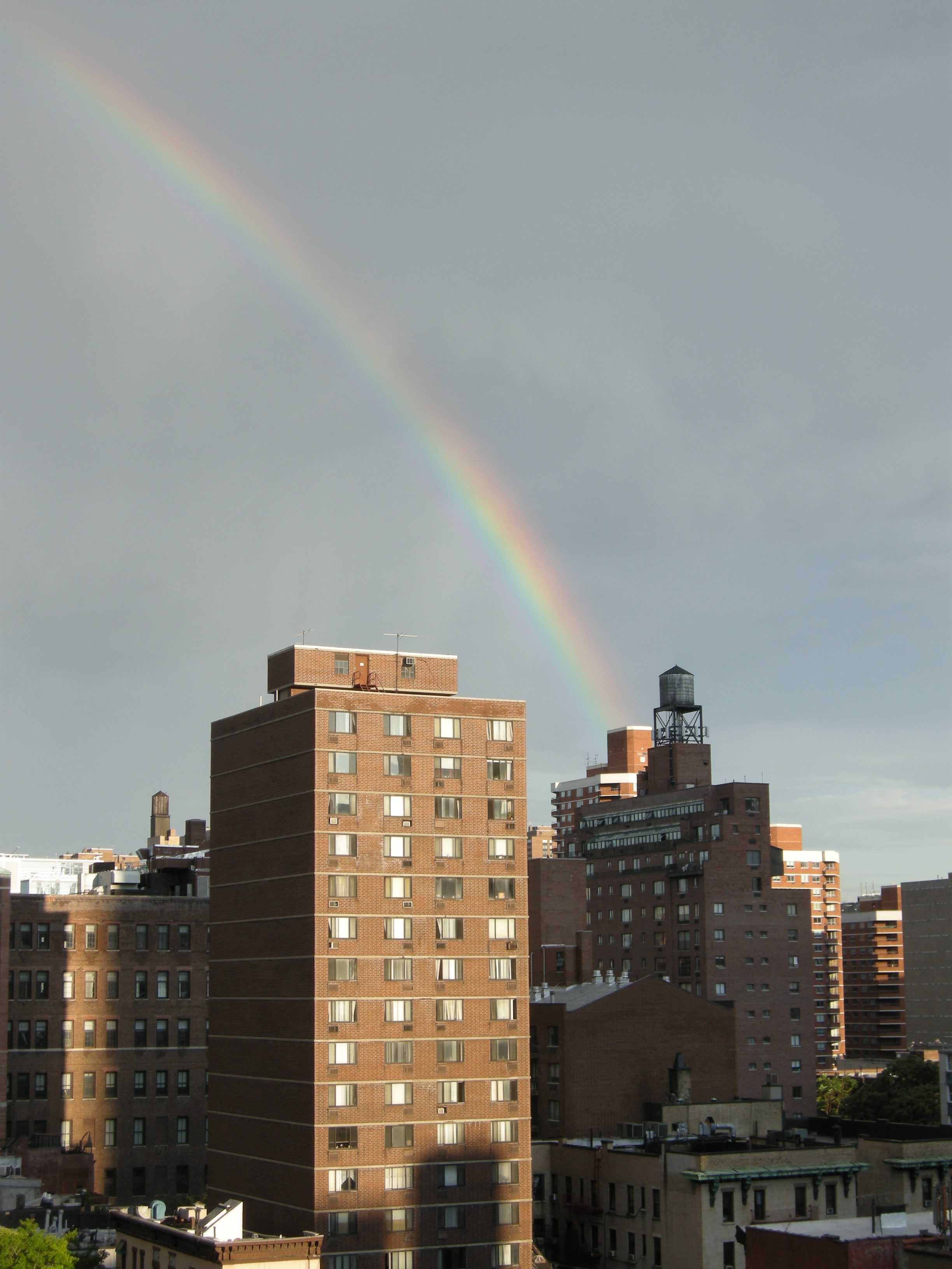 Download wallpaper 2448x3264 buildings, architecture, rainbow hd background