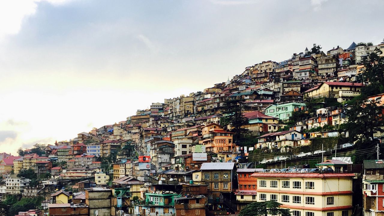 Wallpaper buildings, city, architecture, slope, sky hd, picture, image