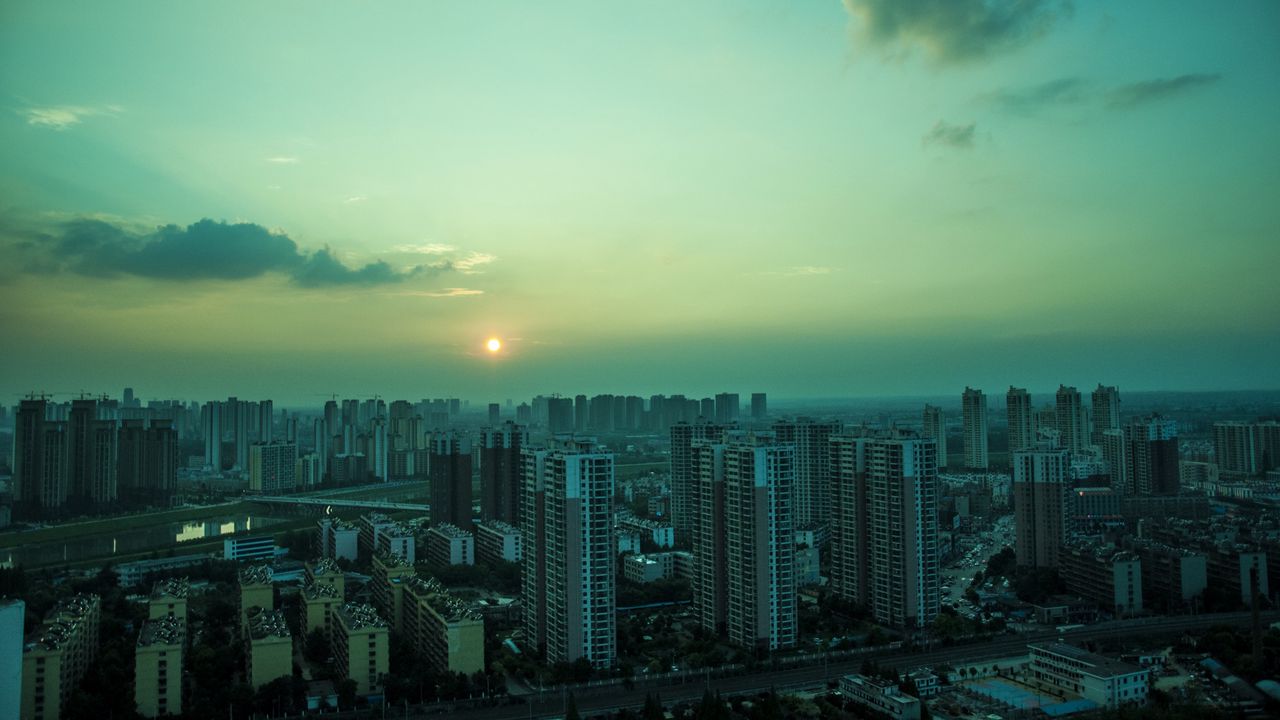 Wallpaper buildings, city, building, top view hd, picture, image