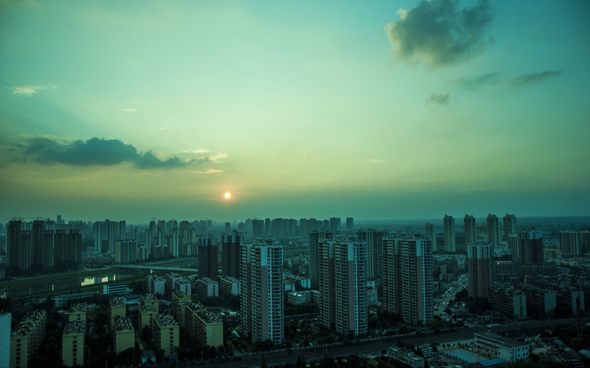 Download wallpaper 1920x1200 buildings, city, building, top view ...