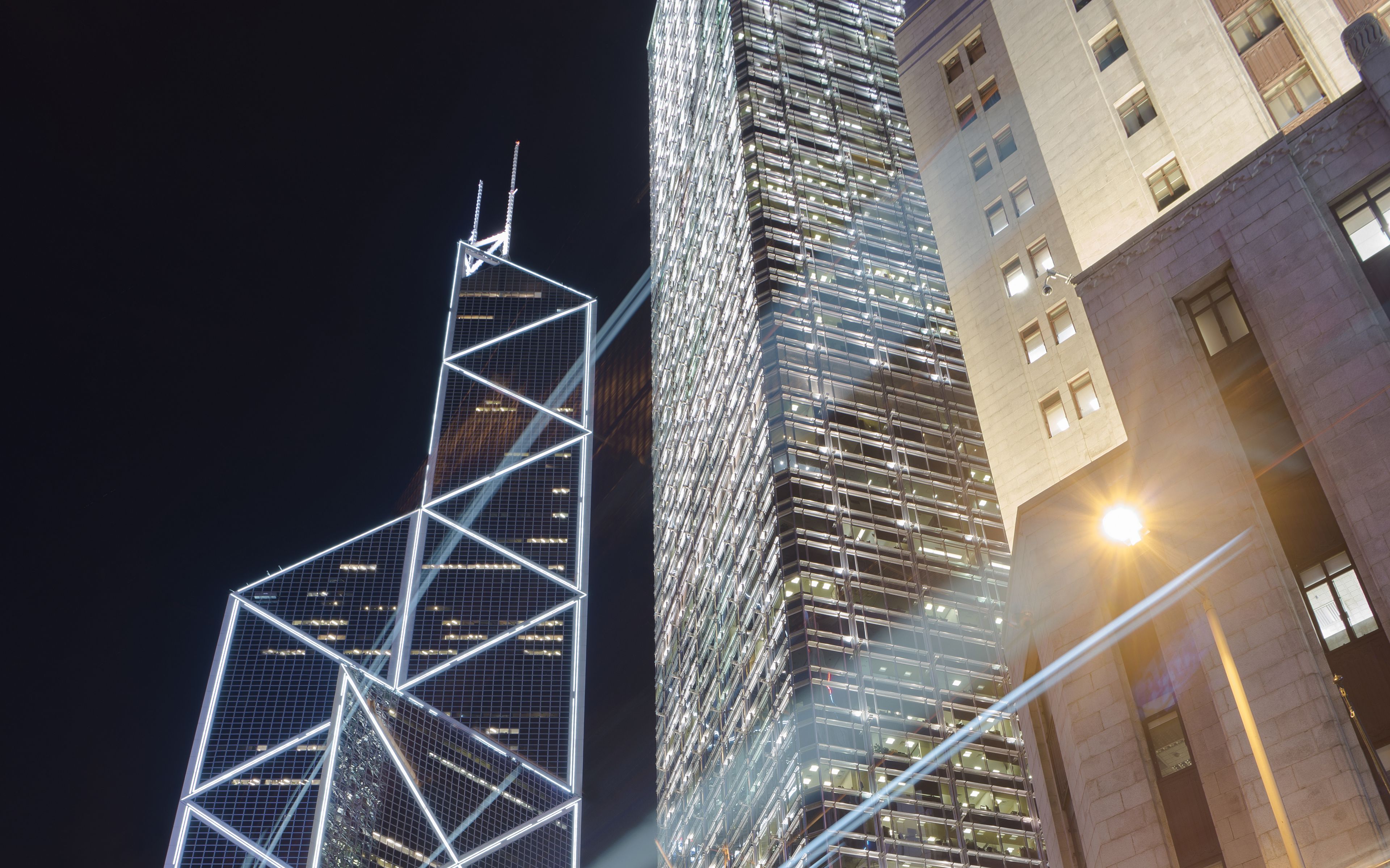 Download wallpaper 3840x2400 buildings, road, lights, neon, freezelight ...