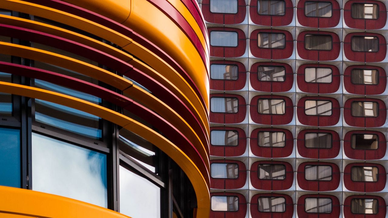 Wallpaper buildings, windows, architecture, construction hd, picture, image