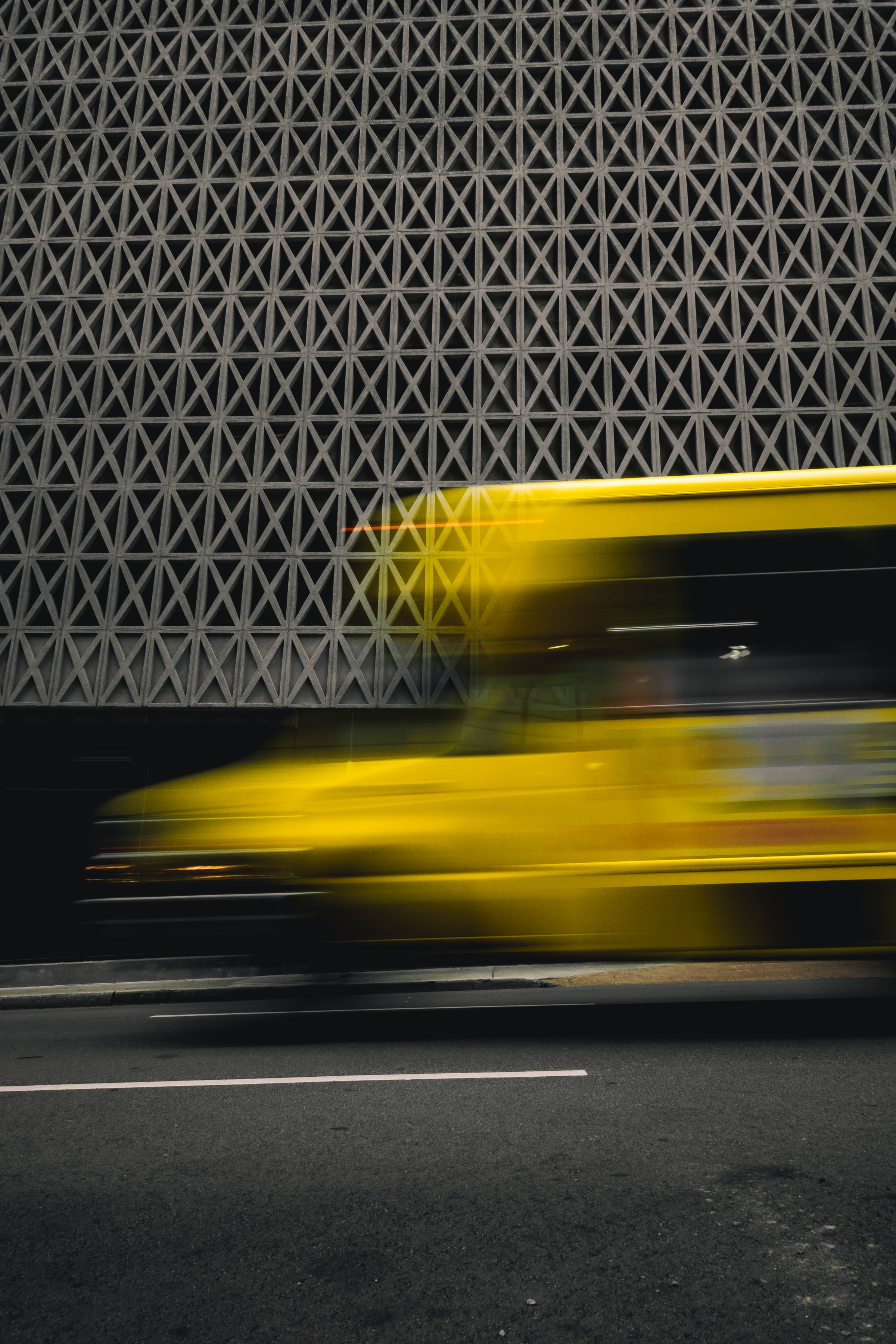 Download wallpaper 2400x3600 bus, car, distortion, traffic, road hd ...