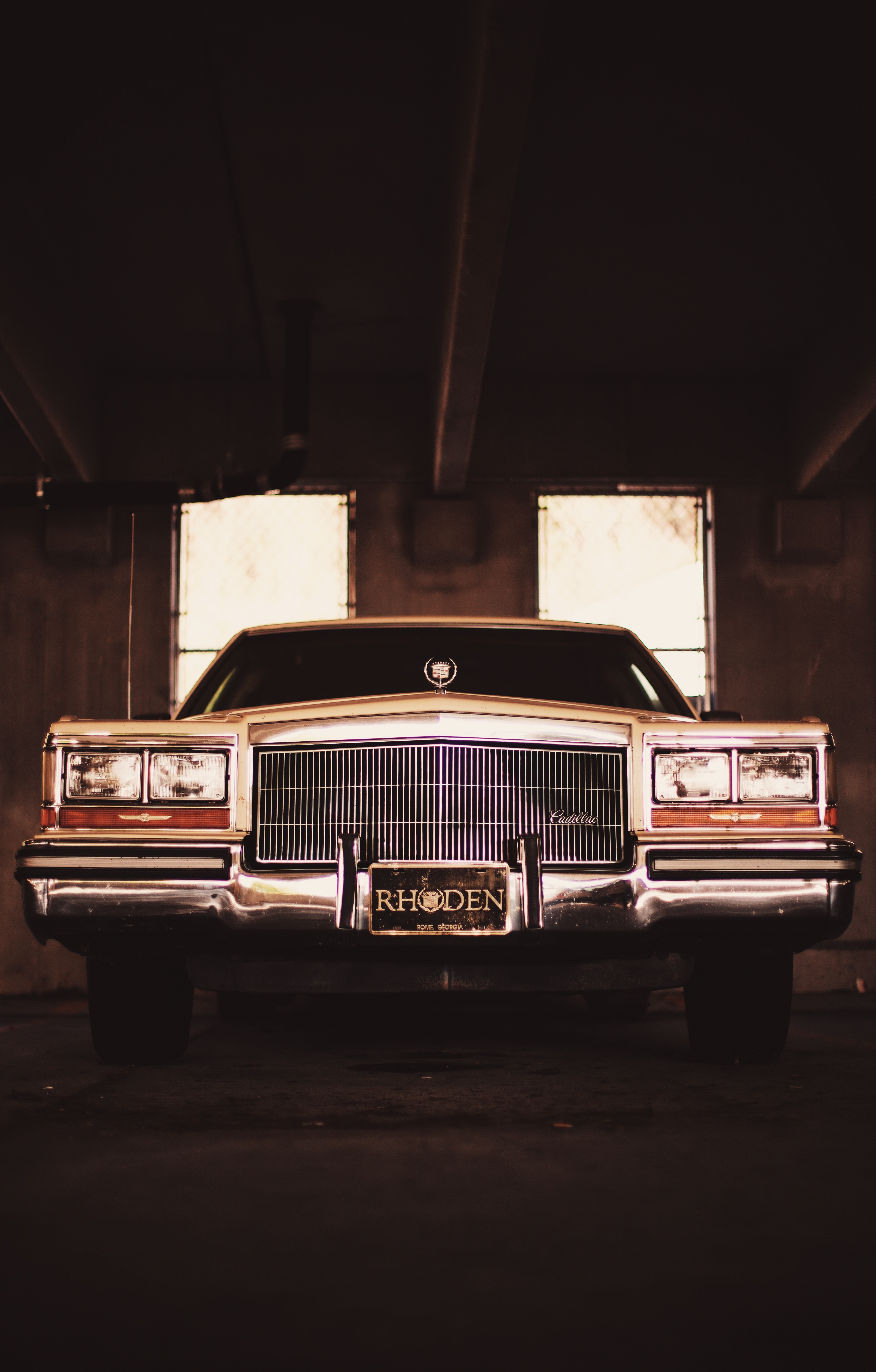 Download wallpaper 3493x5472 cadillac brougham, cadillac, front view ...