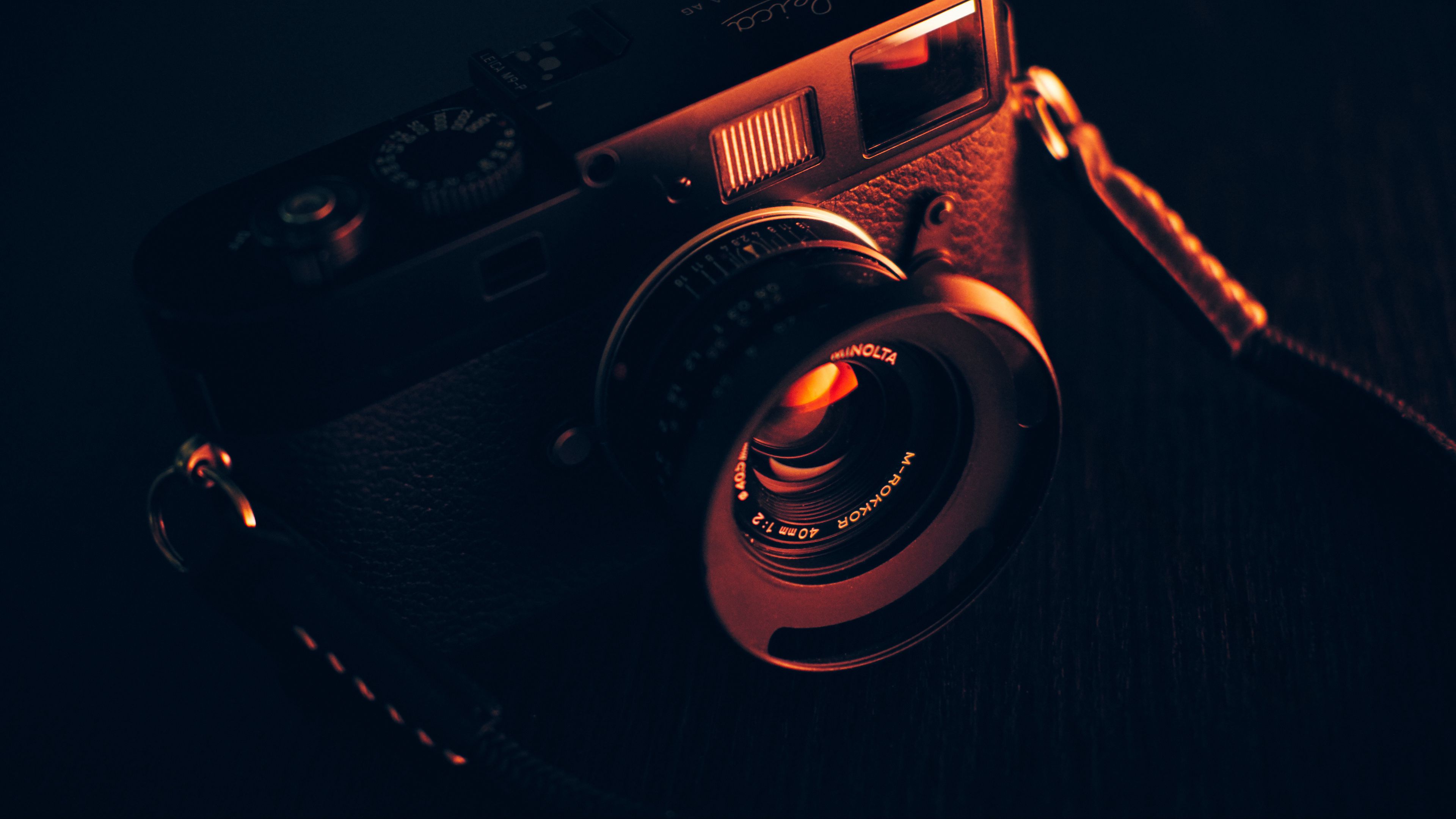 Download wallpaper 3840x2160 camera, lens, dark, glare 4k uhd 16:9 hd ...