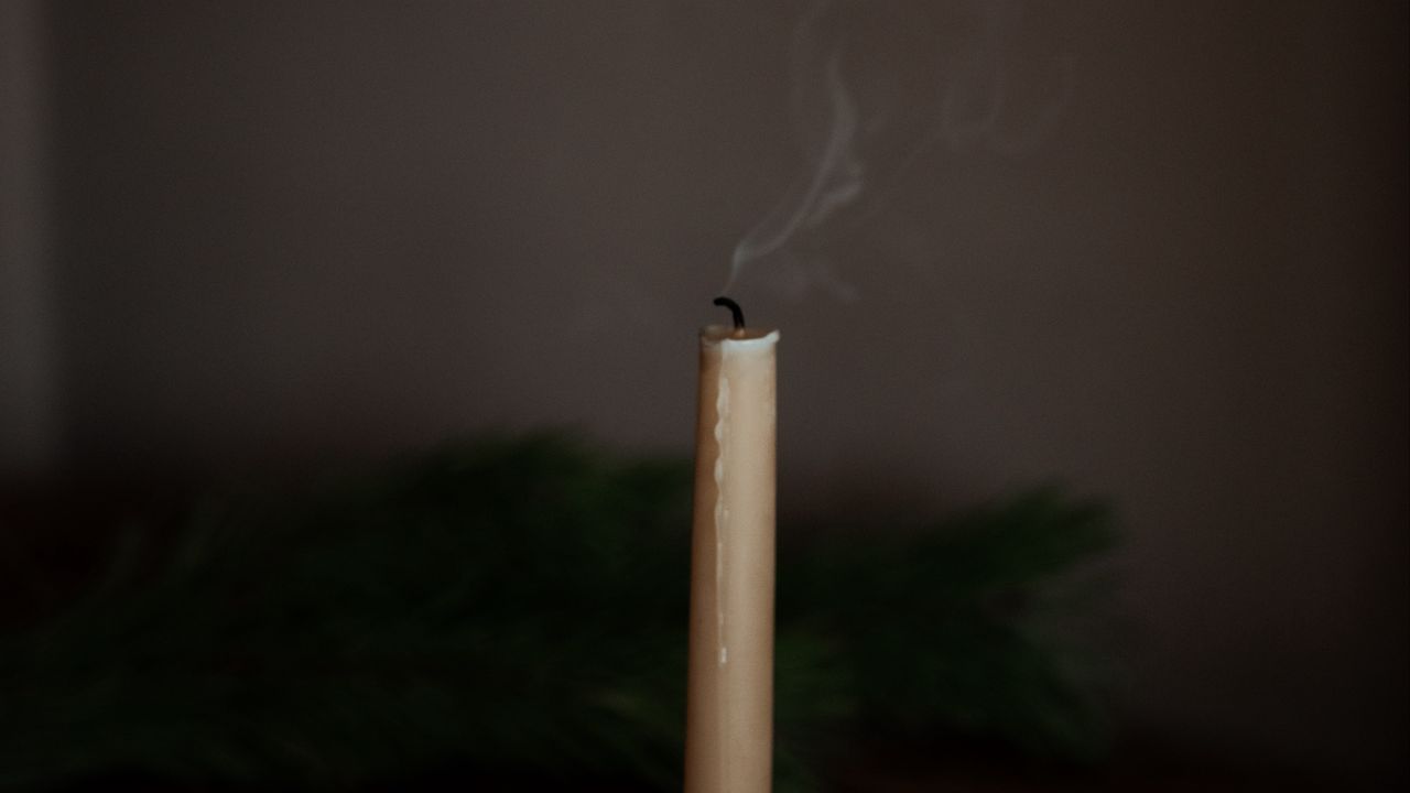 Wallpaper candle, smoke, extinguished hd, picture, image