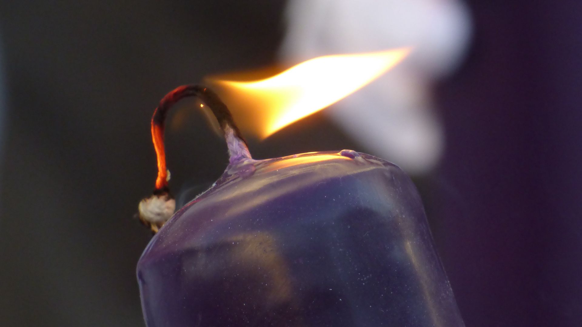 Download wallpaper 1920x1080 candle, wick, wax, fire full hd, hdtv, fhd ...