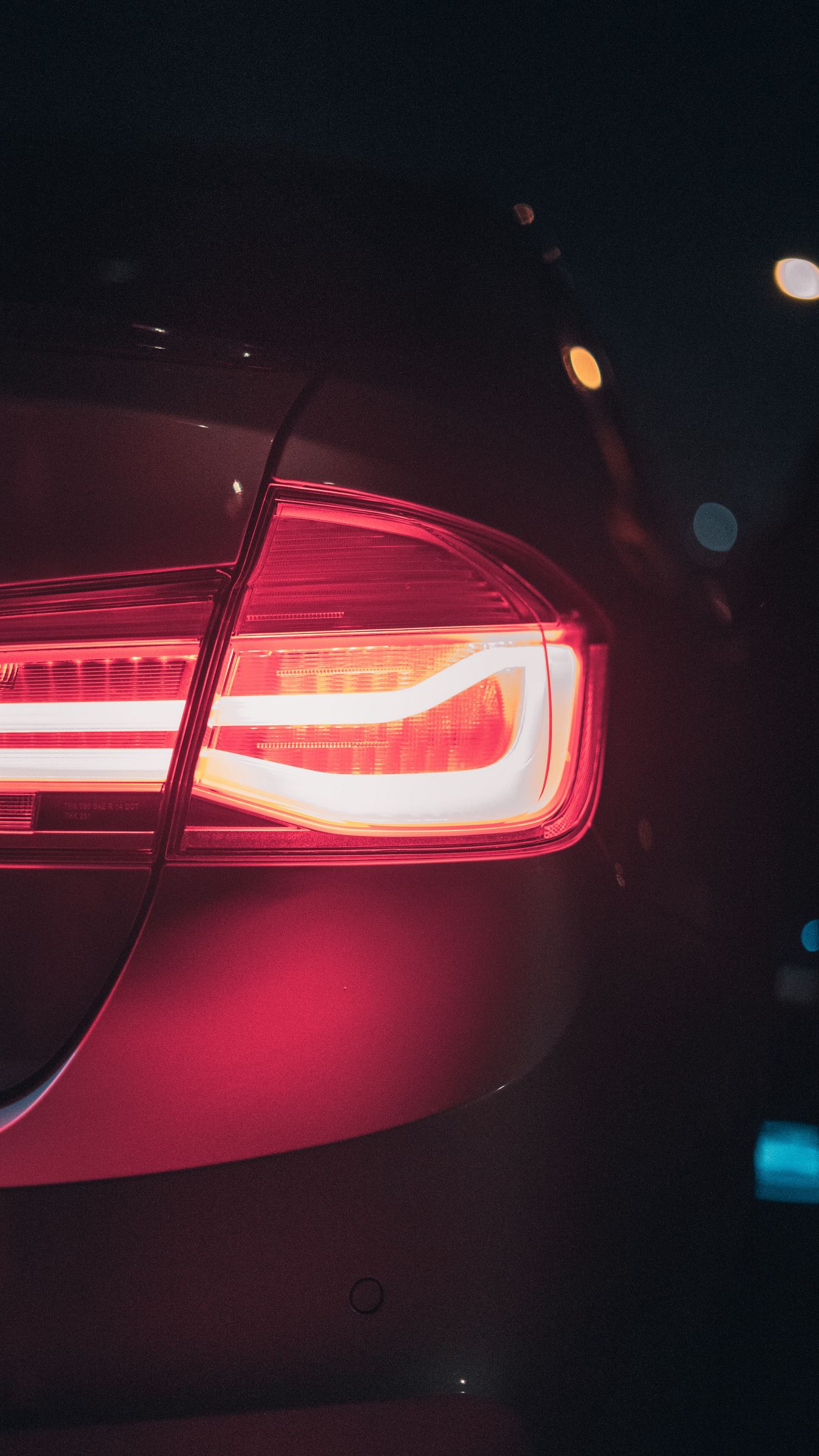 Download wallpaper 1350x2400 car, lantern, lights, red iphone 8+/7+/6s ...