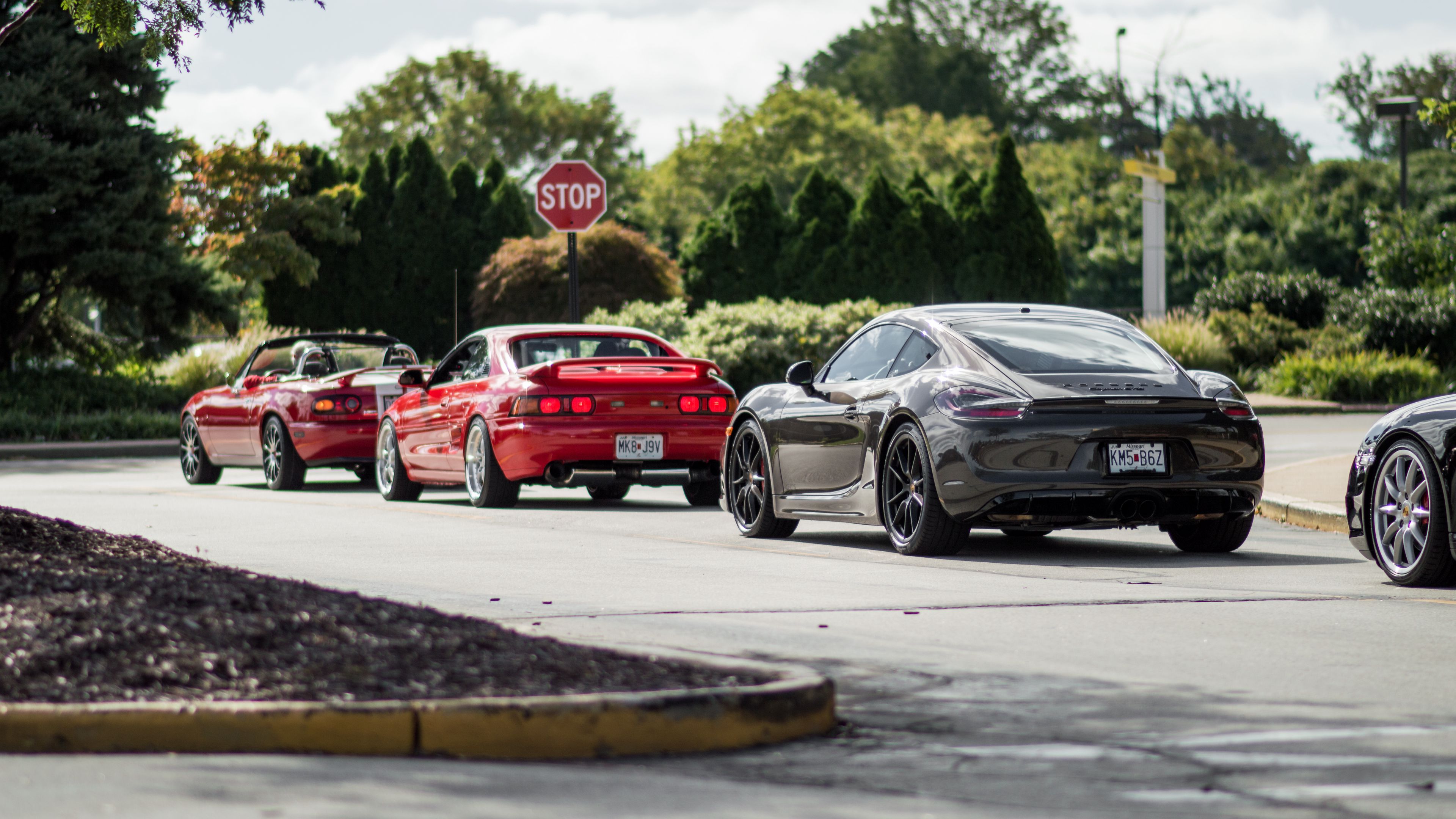 Download wallpaper 3840x2160 car, cars, red, parking 4k uhd 16:9 hd ...
