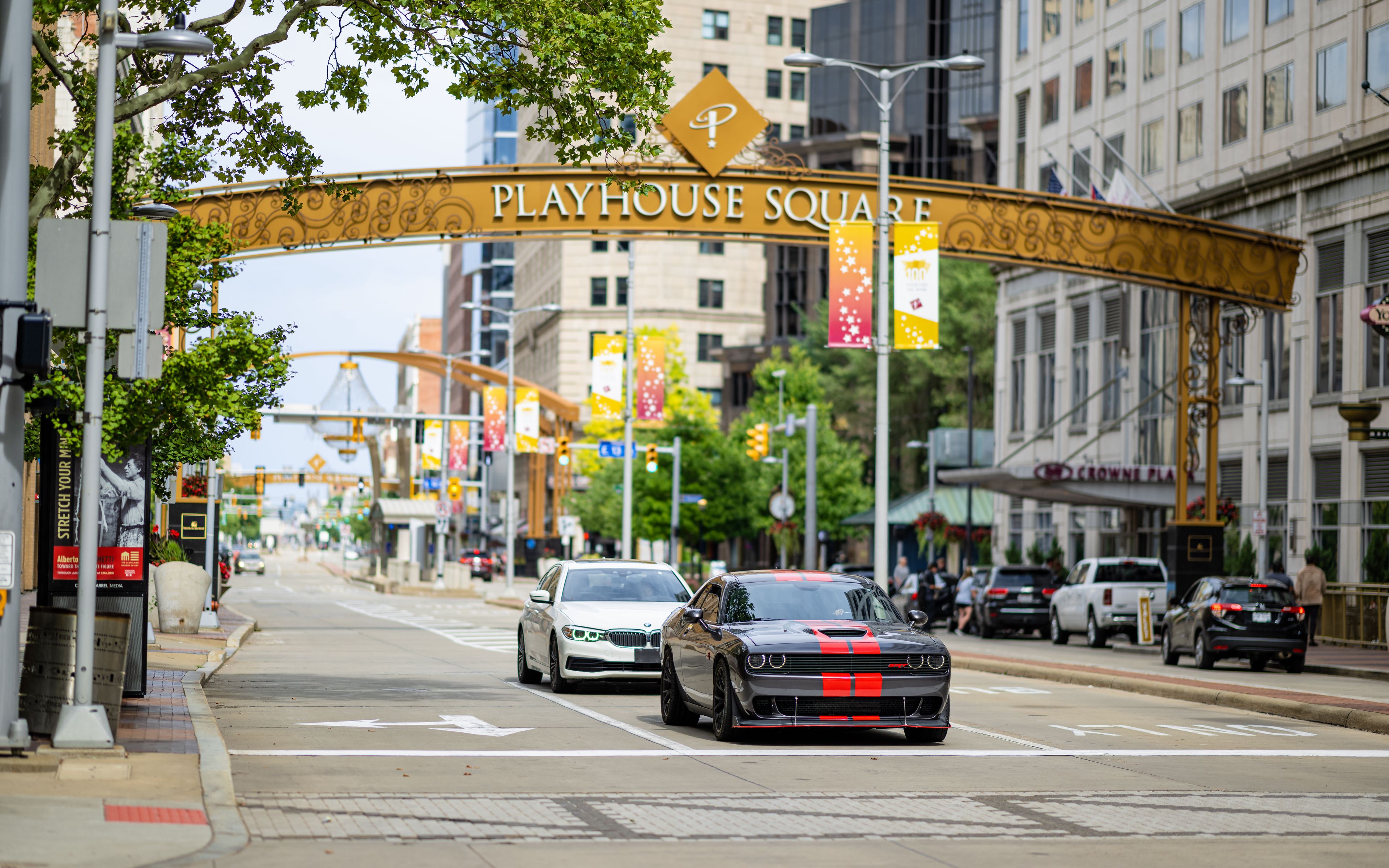 Download wallpaper 3840x2400 cars, front view, road, street 4k ultra hd ...