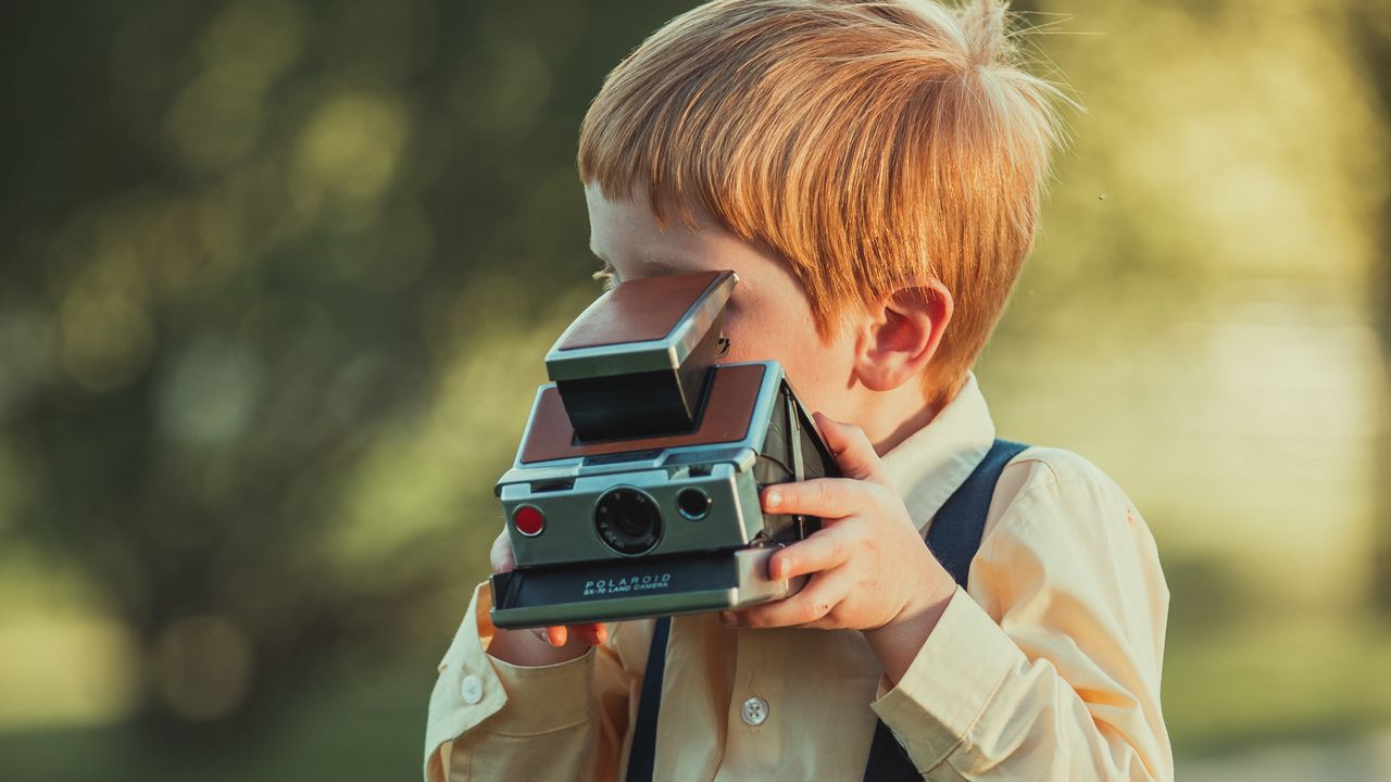 Wallpaper child, boy, camera, photographer, childhood hd, picture, image