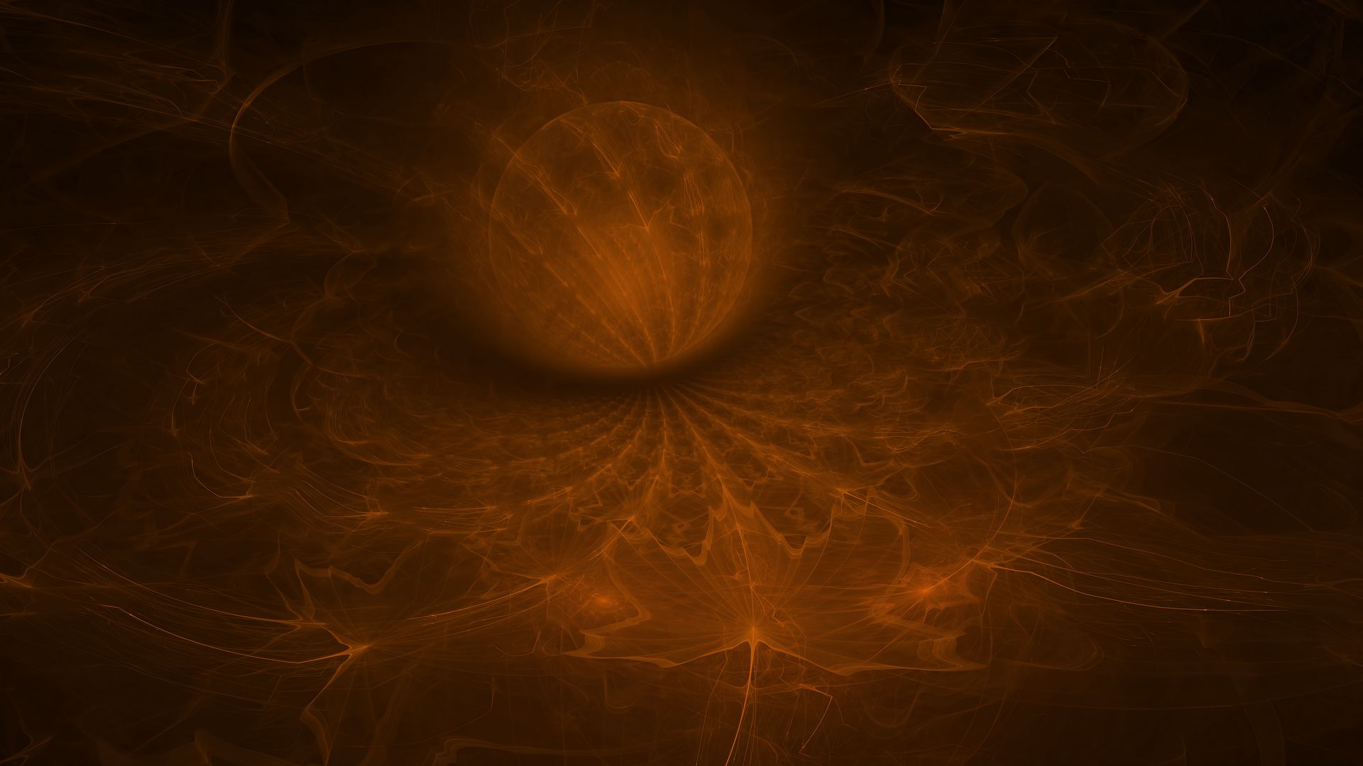 Download wallpaper 1920x1080 circle, lines, glow, abstraction full hd ...
