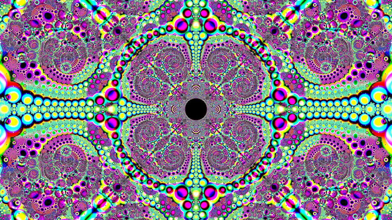 Wallpaper circles, fractal, pattern, kaleidoscope, abstraction hd ...