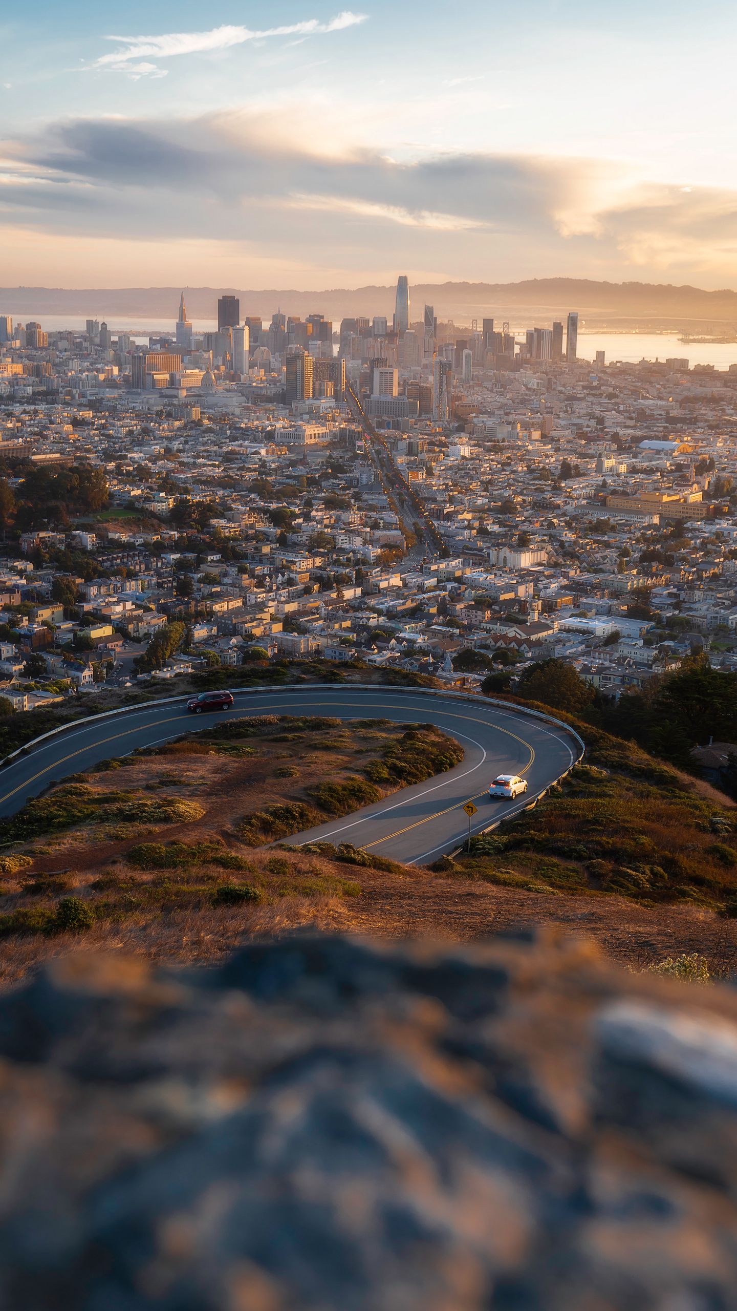 Download wallpaper 1440x2560 city, aerial view, overview, san francisco ...